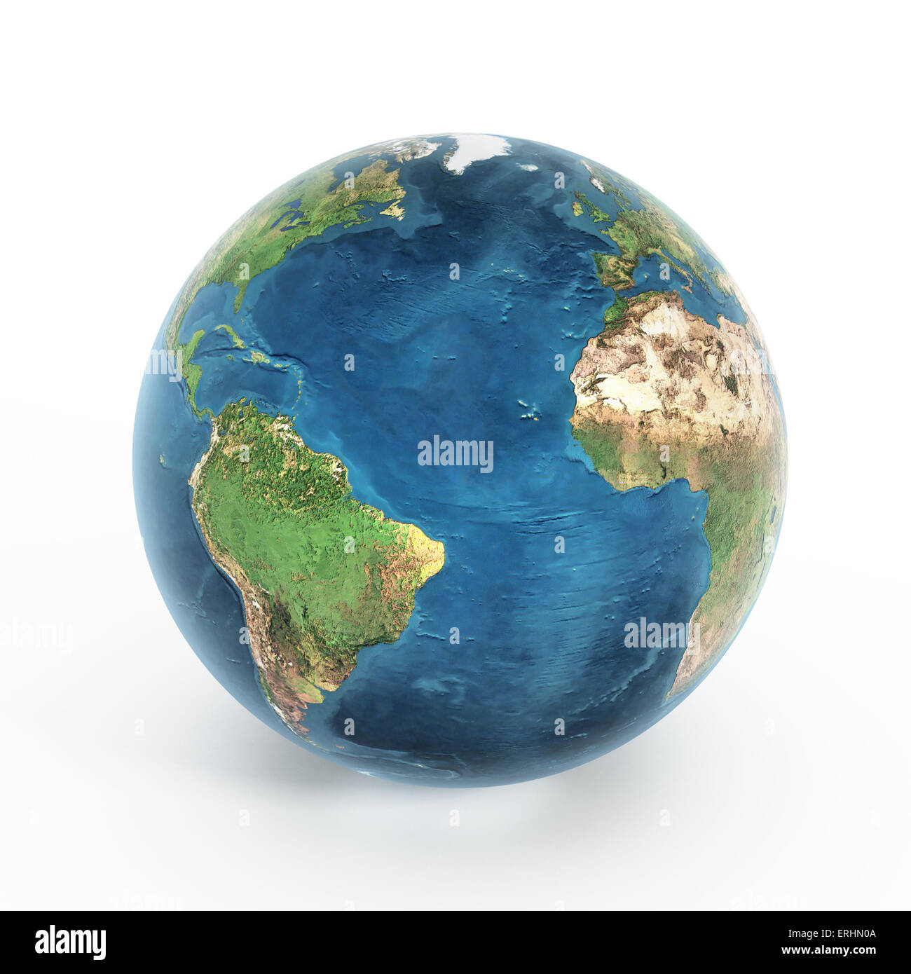 Earth isolated on white background Stock Photo - Alamy