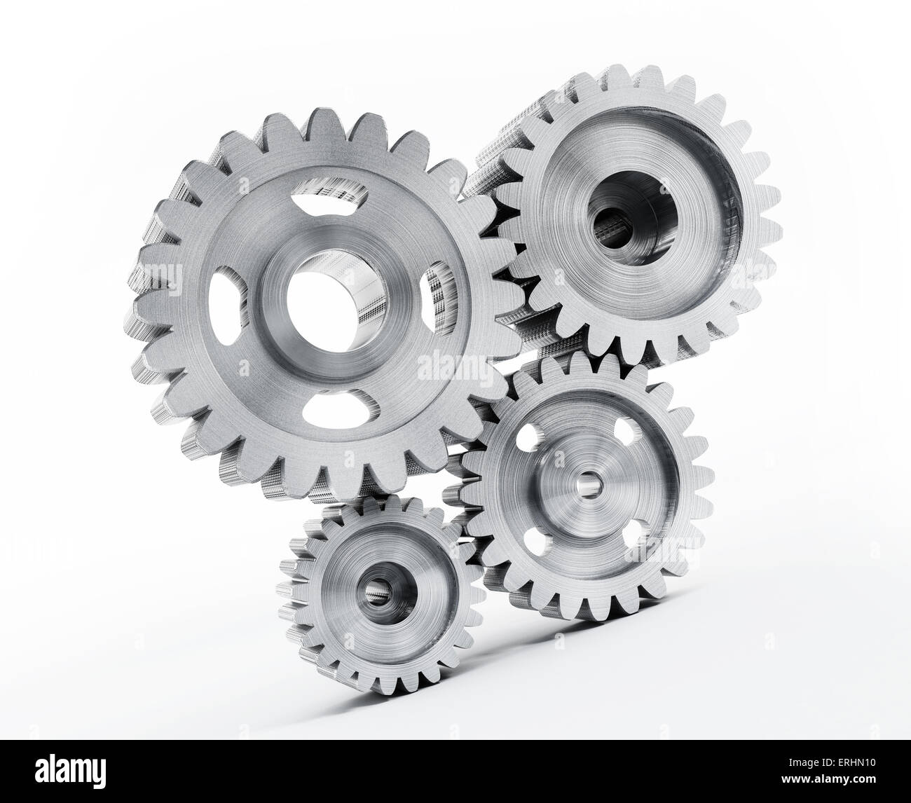 Gears attached to each other Stock Photo - Alamy