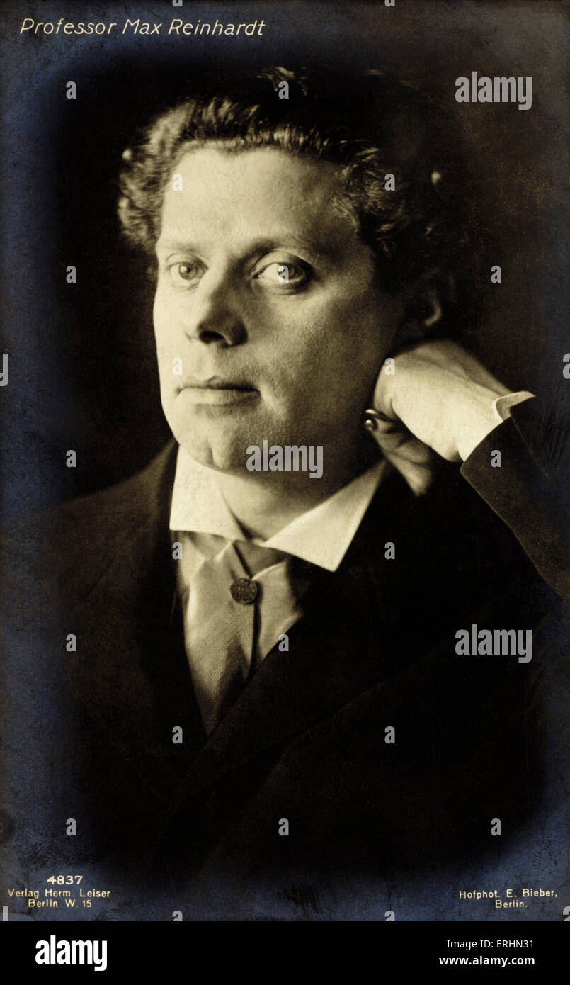 Max Reinhardt - Austrian / American Theatre director MR: September 9 ...