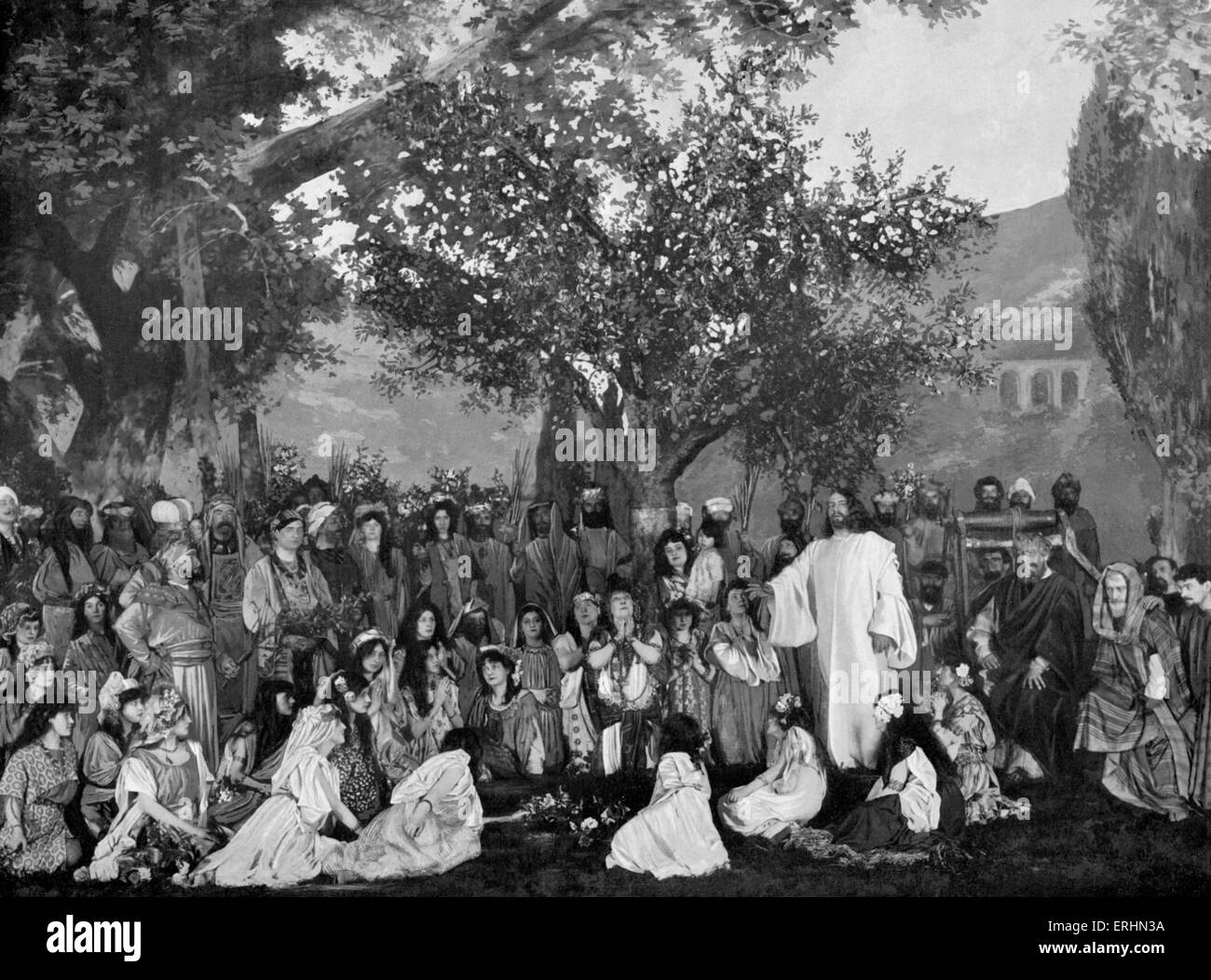 Act II of La Samaritaine with Sarah Bernhardt in role of Photine and ...