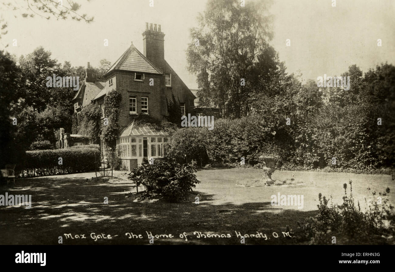 Thomas Hardy house 'Max Gate', England. English poet novelist writer, 2 ...