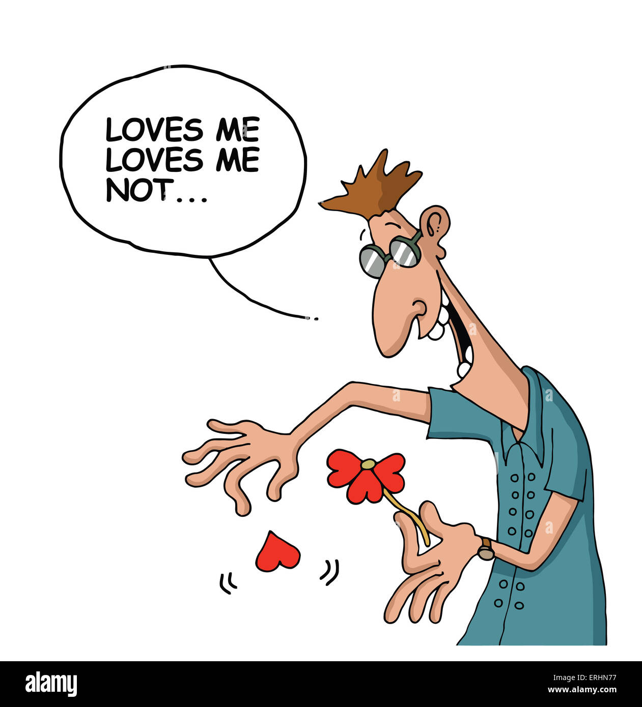 Cartoon hand picking flower hi-res stock photography and images - Alamy