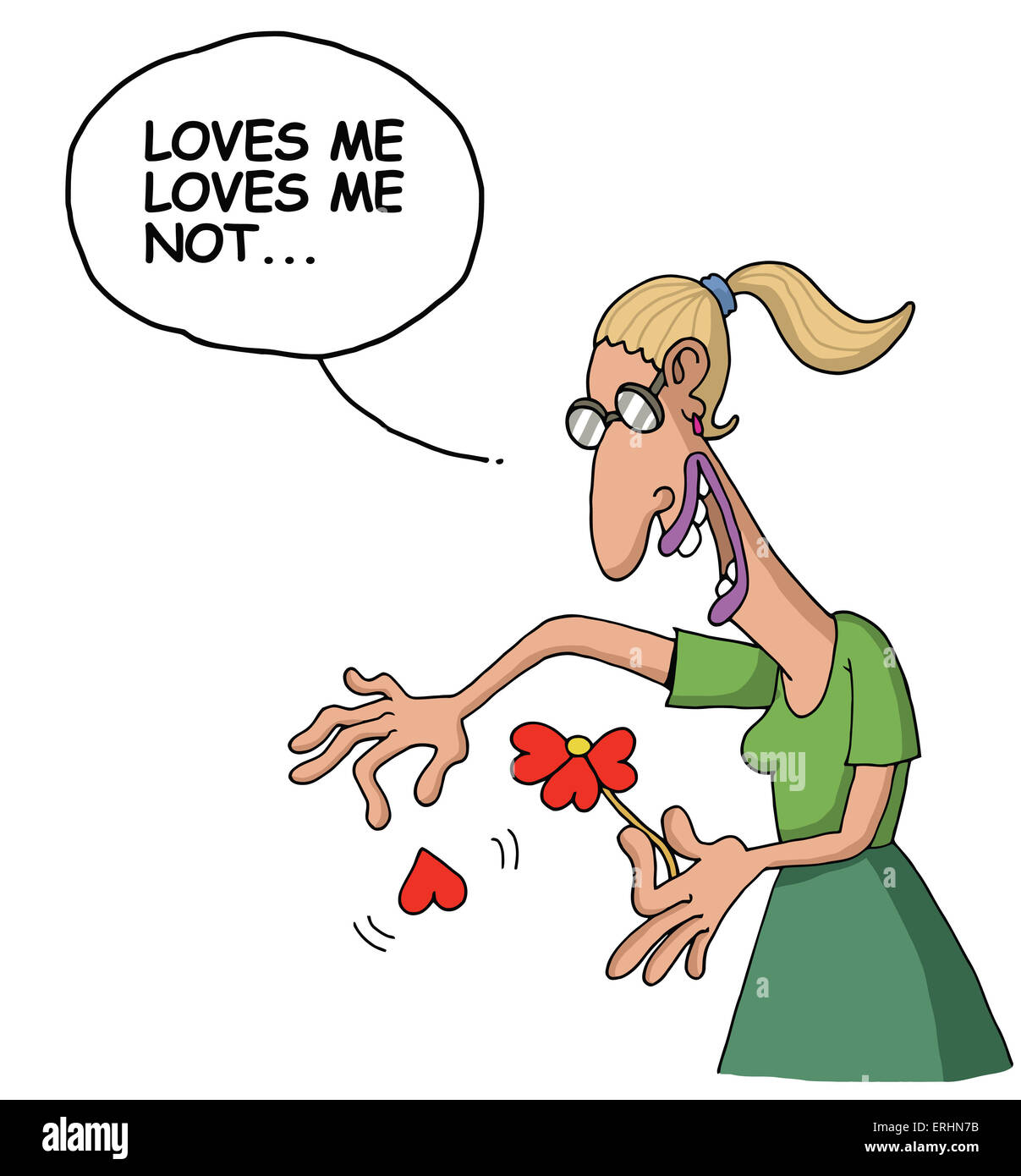 Cartoon about love Stock Photo - Alamy