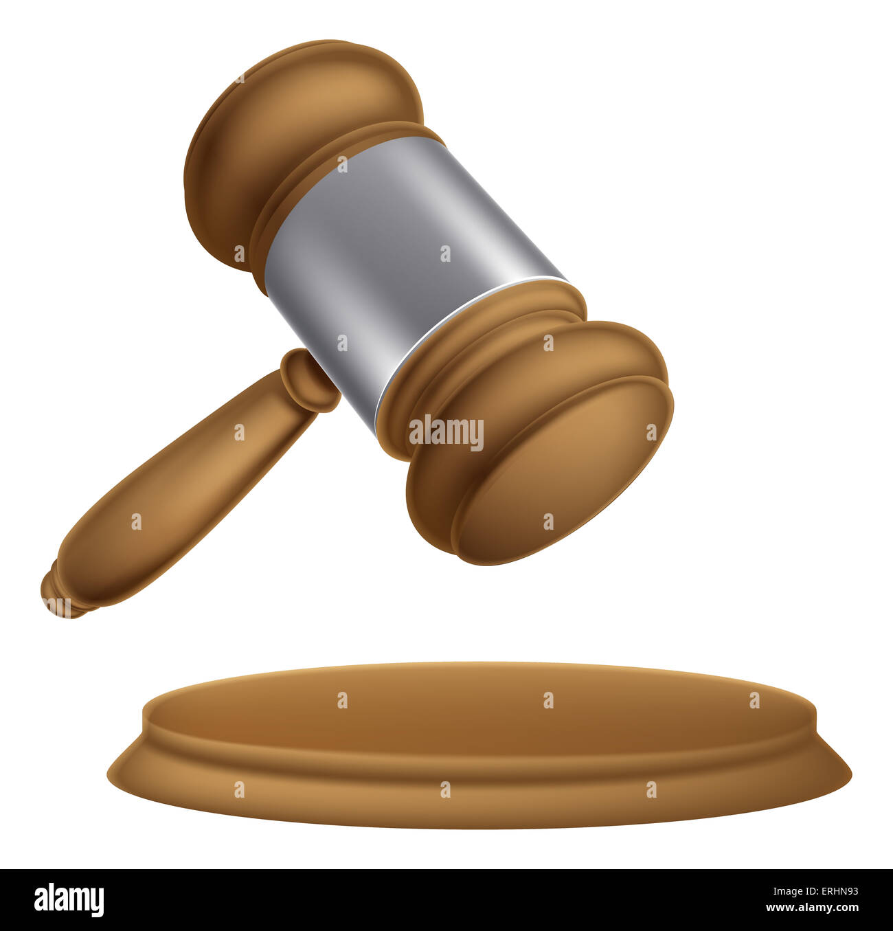 Judge's gavel illustration hi-res stock photography and images - Alamy