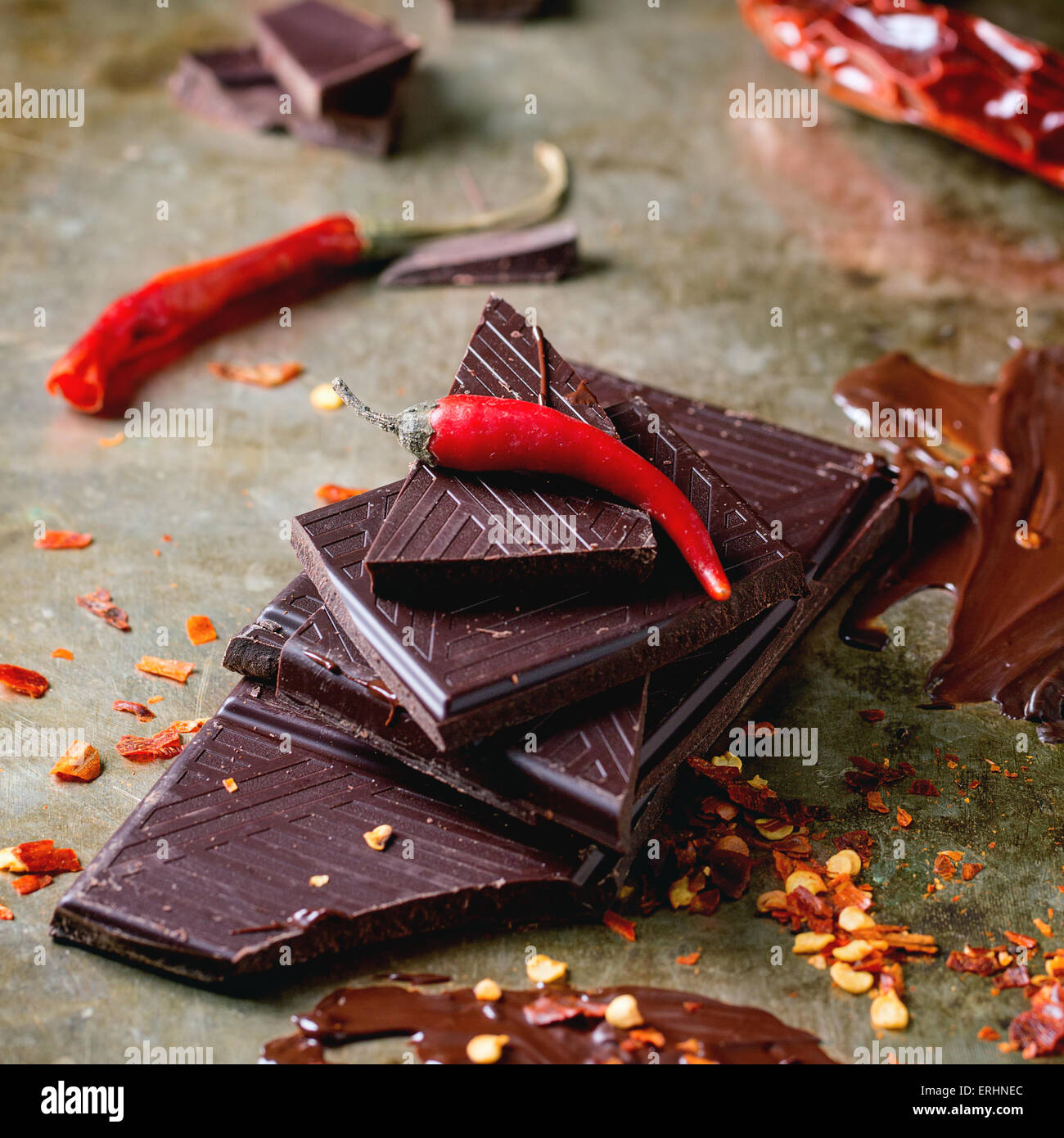 Dark chilli chocolate hi-res stock photography and images - Alamy