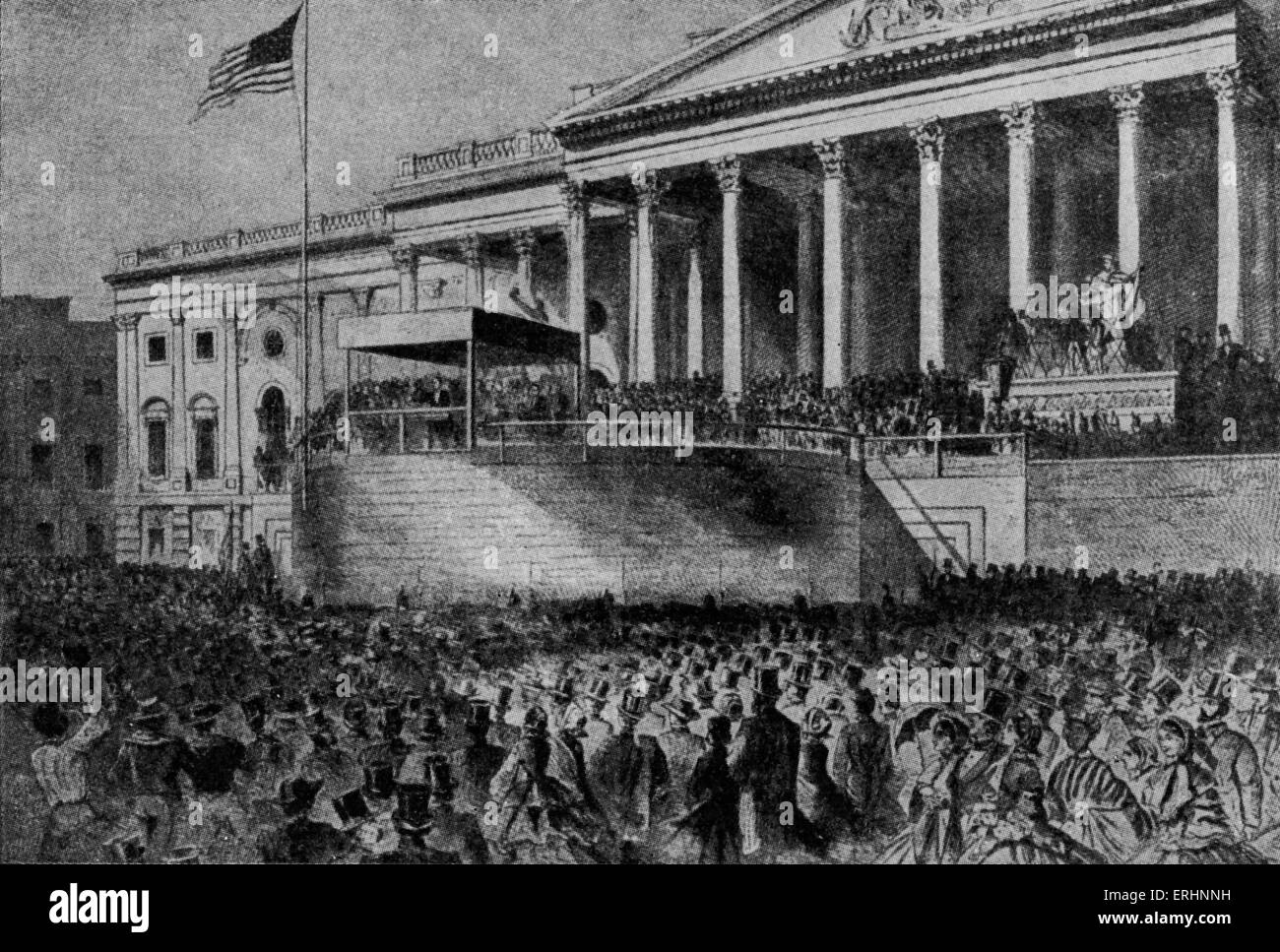 Abraham Lincoln's inaugural address - in front of the Washington State ...