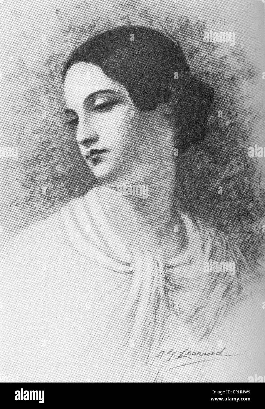 Virginia Poe - In 1847. Wife of Edgar Allen Poe, the American poet ...