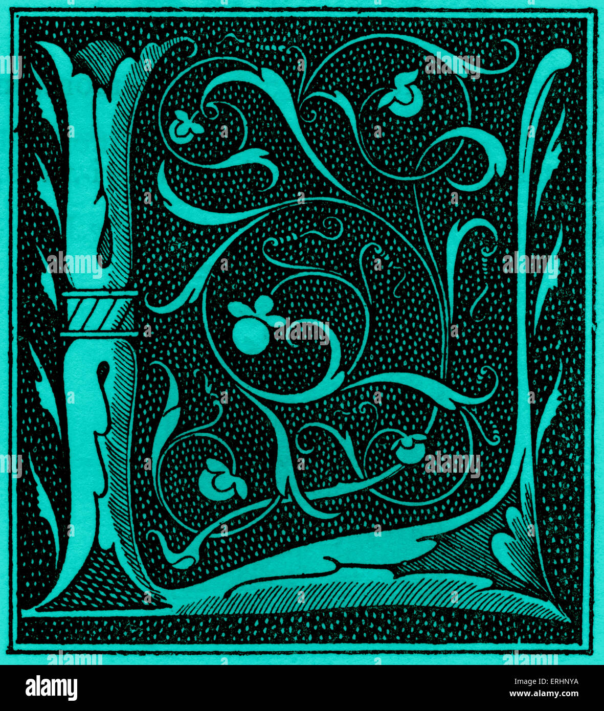 Illuminated Manuscripts Letter L