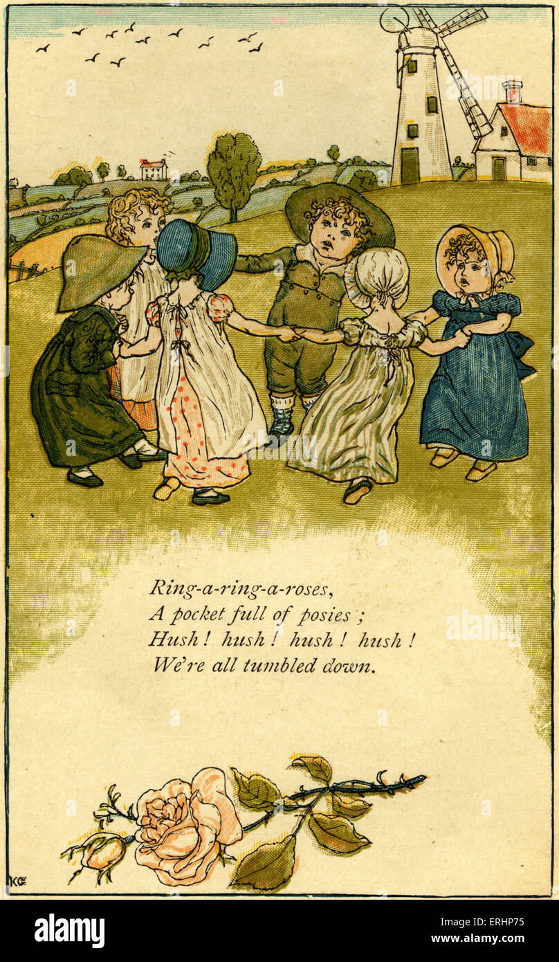 Ring a ring a roses kate greenaway hi-res stock photography and images ...