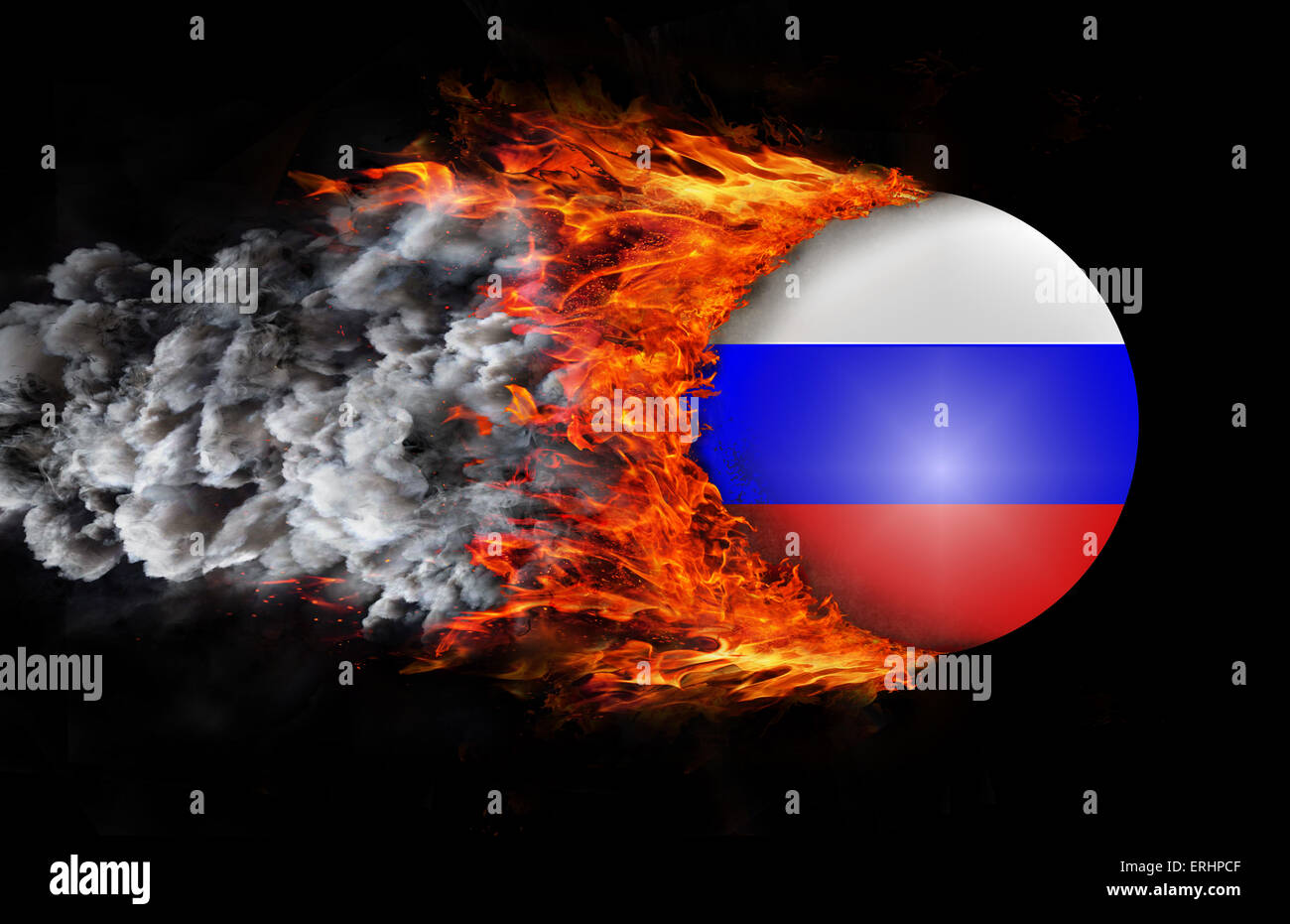 Russia Flag Burn High Resolution Stock Photography and Images - Alamy