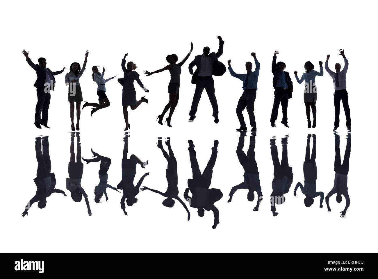 Group of Business People Celebrating Stock Photo - Alamy