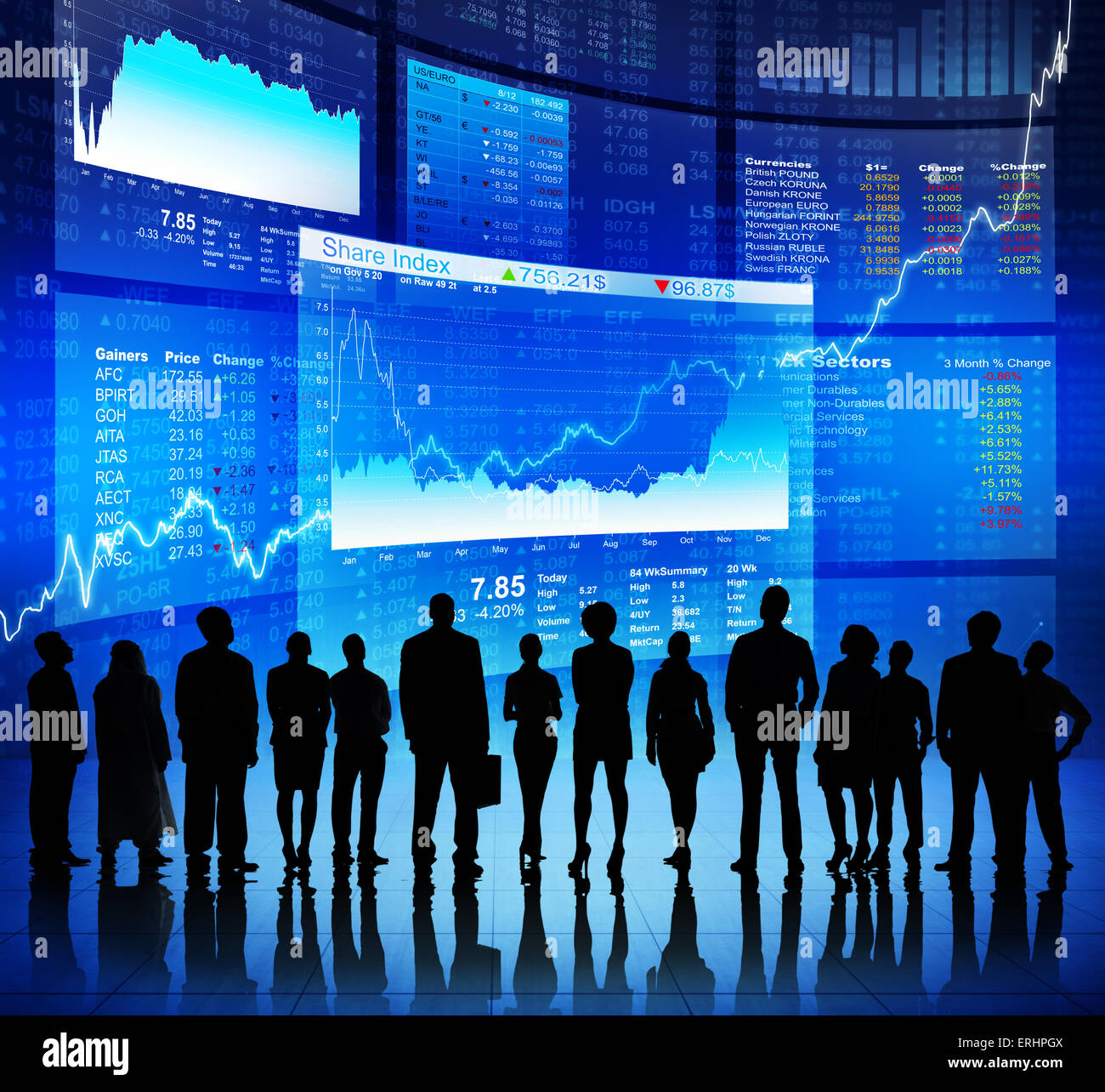 Business Communication at Stock Market Stock Photo - Alamy
