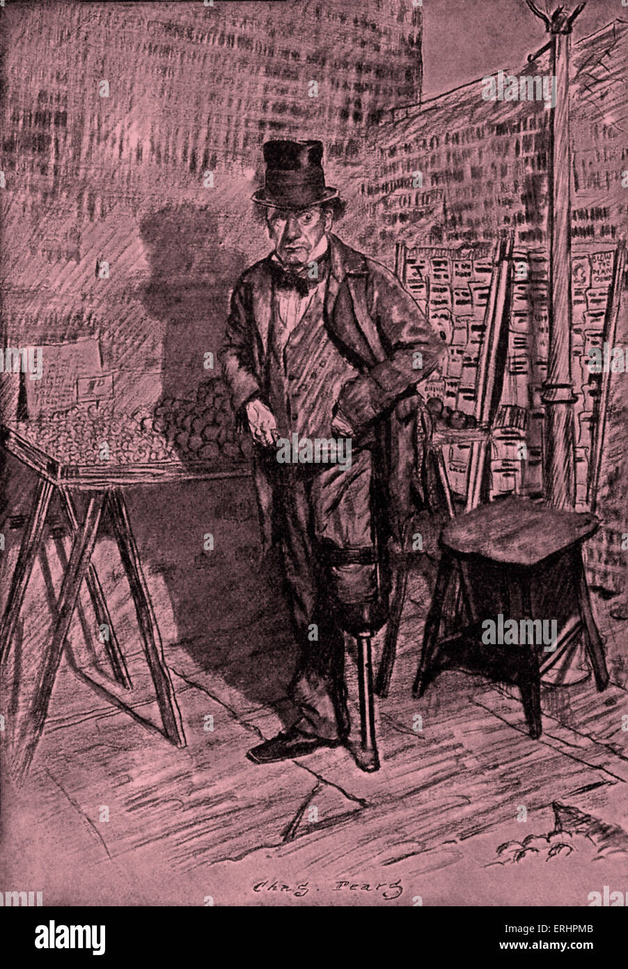 Charles Dickens's 'Our Mutual Friend' - Silas Wegg at his Stall near Mr ...