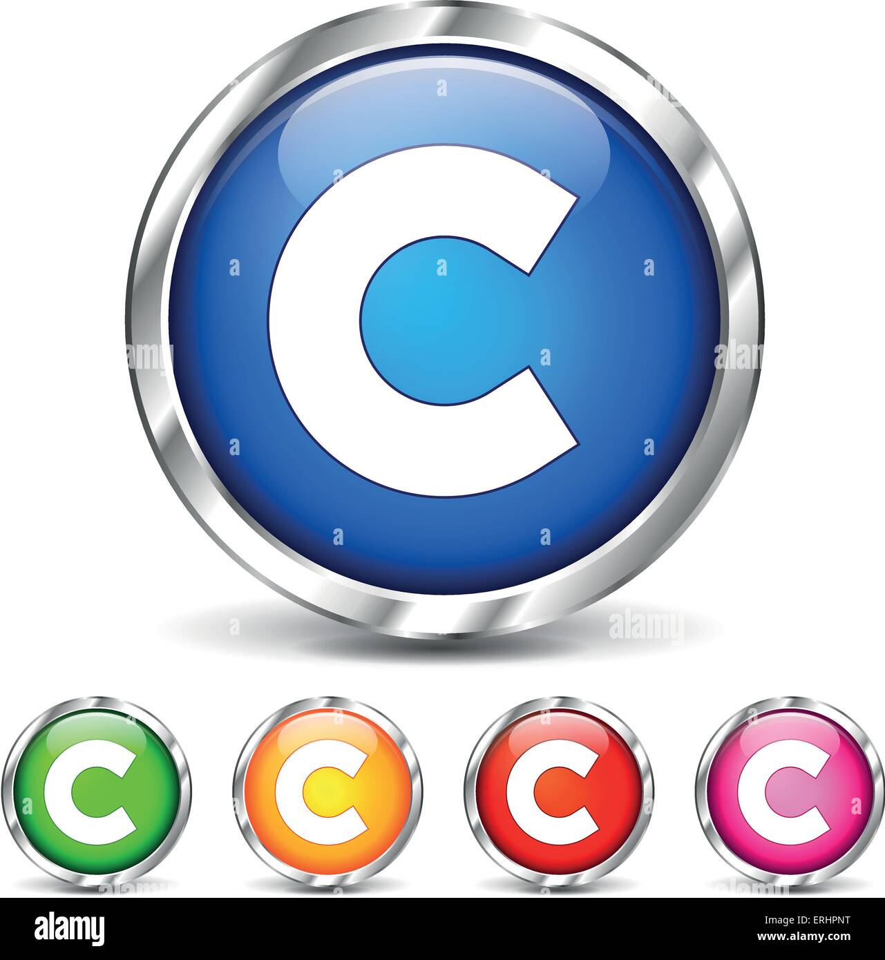 Chrome logo on orange Stock Vector Images - Alamy