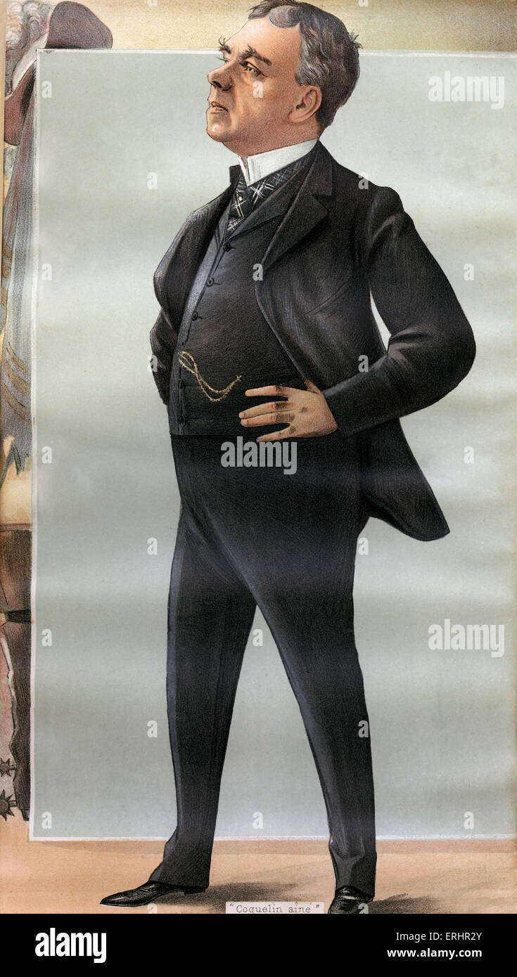 Benoit Constant Coquelin - (Coquelin aîné). 5 May 1898. Cartoon for ...