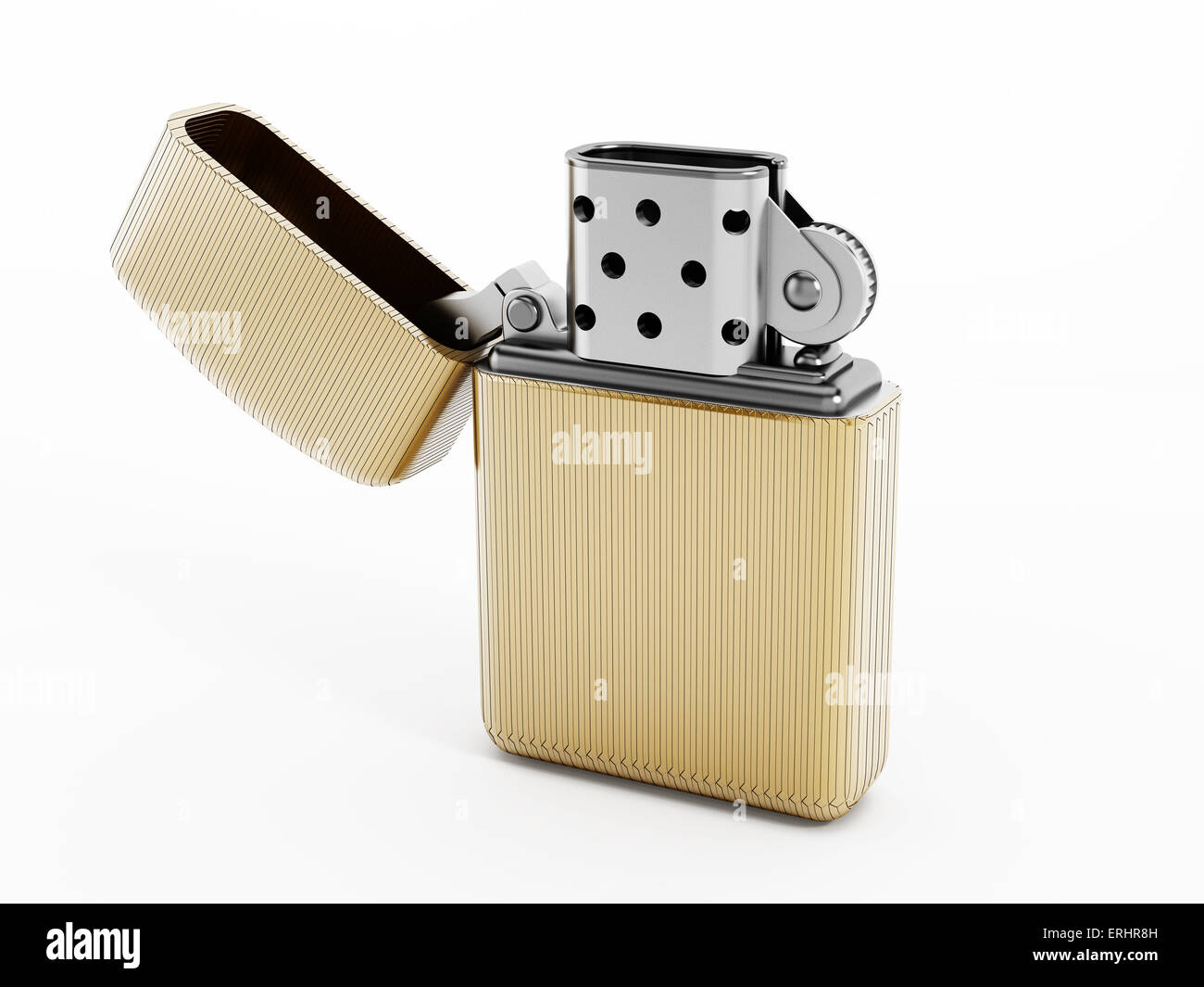 Vintage lighter isolated on white Stock Photo - Alamy