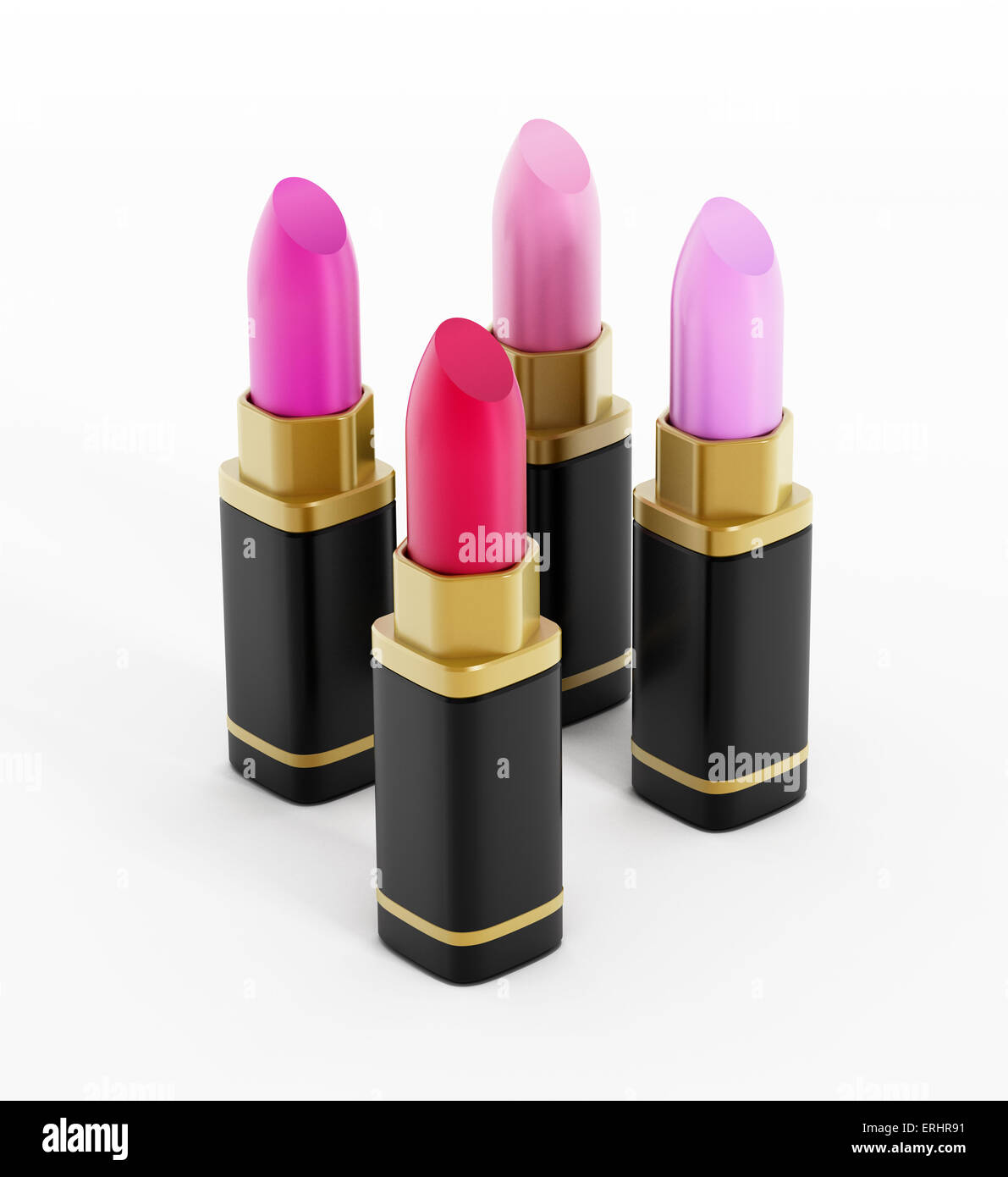 Lipsticks isolated on white background Stock Photo - Alamy