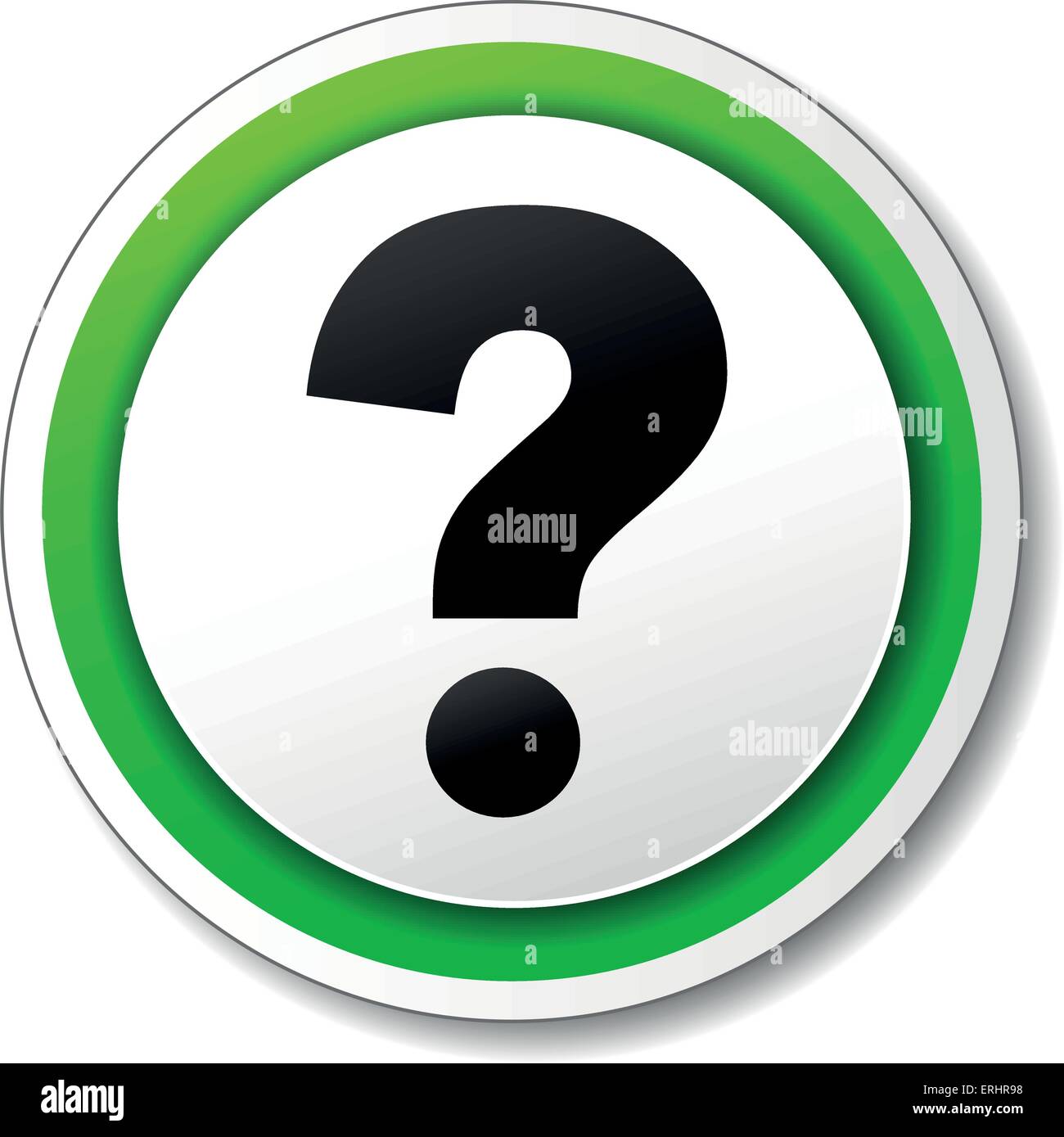 Vector illustration of questions icon on white background Stock Vector ...