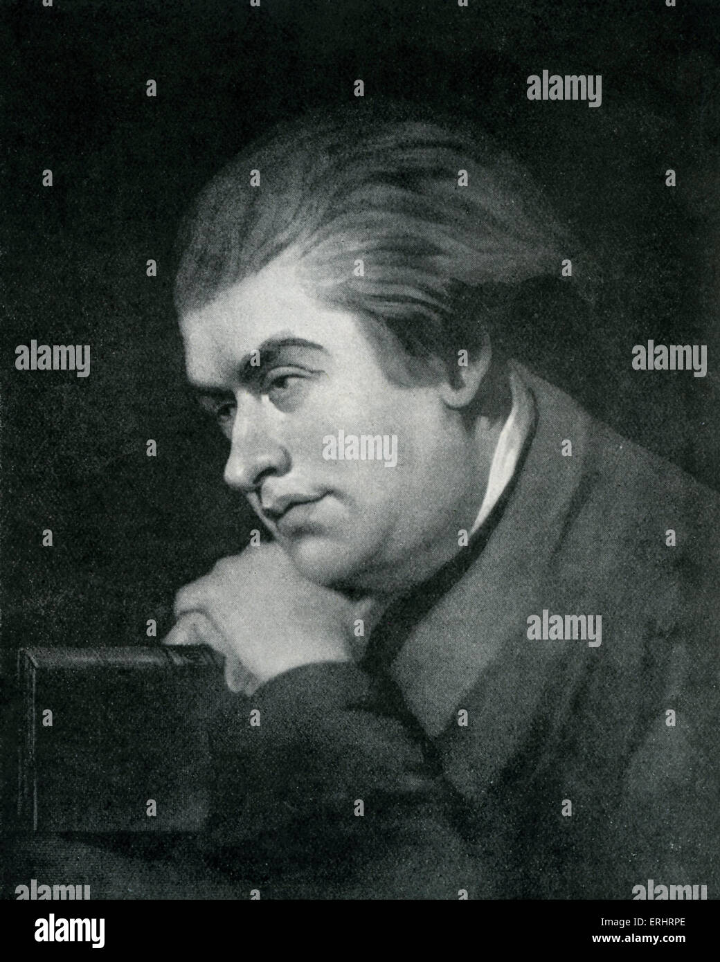 Samuel Johnson - portrait. Engraved by George Zobel from a portrait by ...