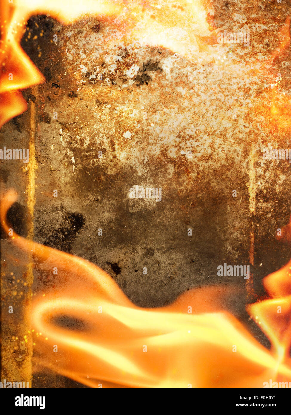 Abstract fire frame Stock Photo - Alamy