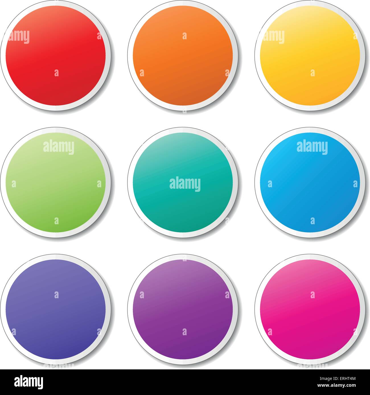 Vector illustration of tags set on white background Stock Vector Image ...