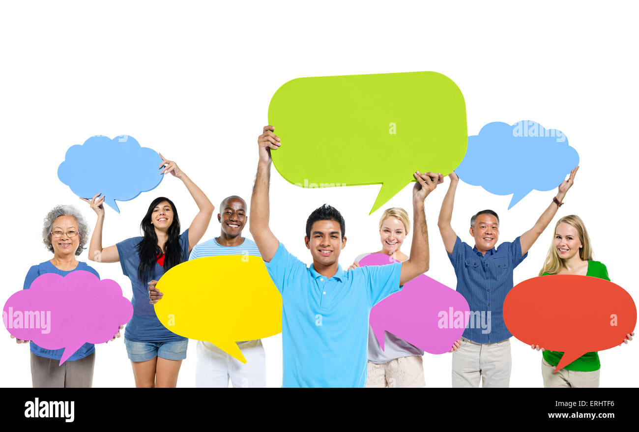 Group of People Sharing Ideas Stock Photo - Alamy