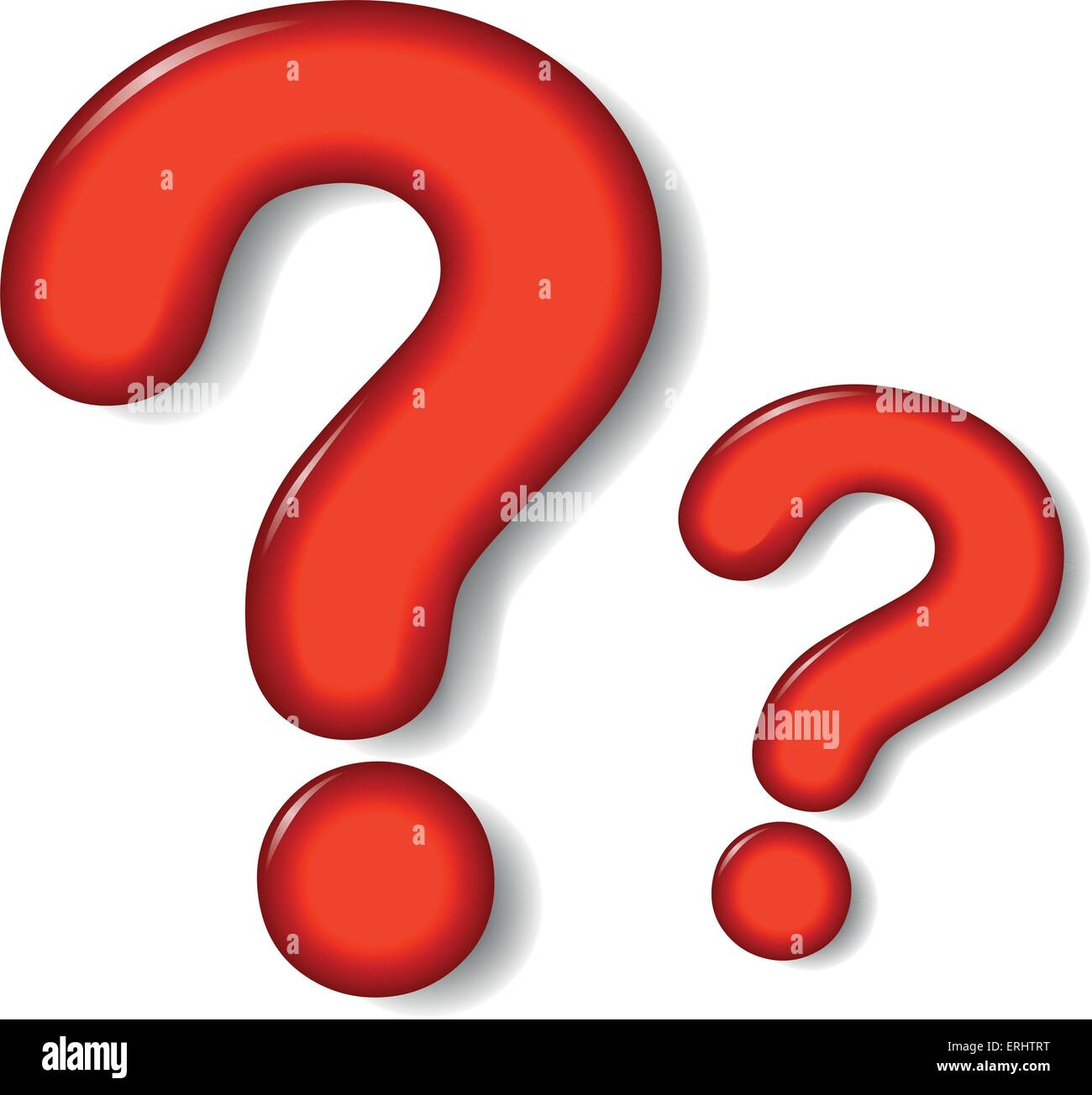 Vector illustration of question mark sign on white background Stock ...