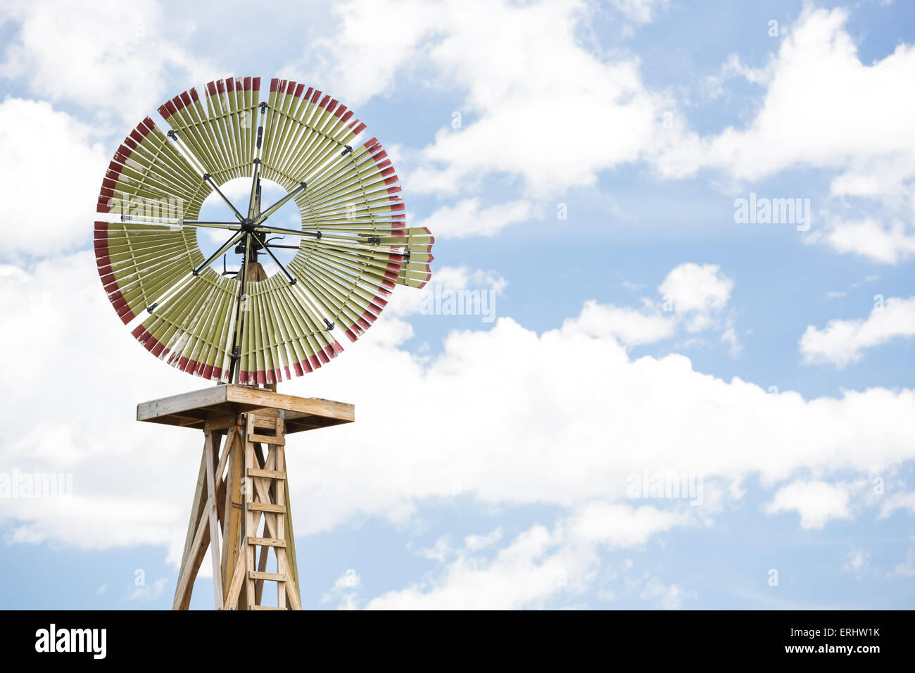 Historical windmill on old farm on midwest Stock Photo - Alamy