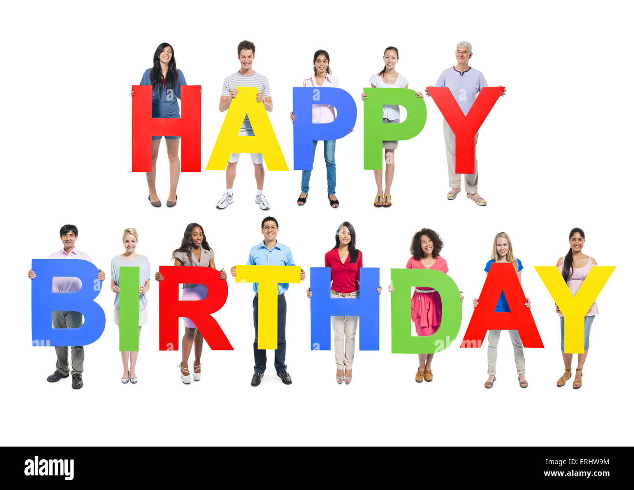 Happy birthday word background on Cut Out Stock Images & Pictures - Alamy