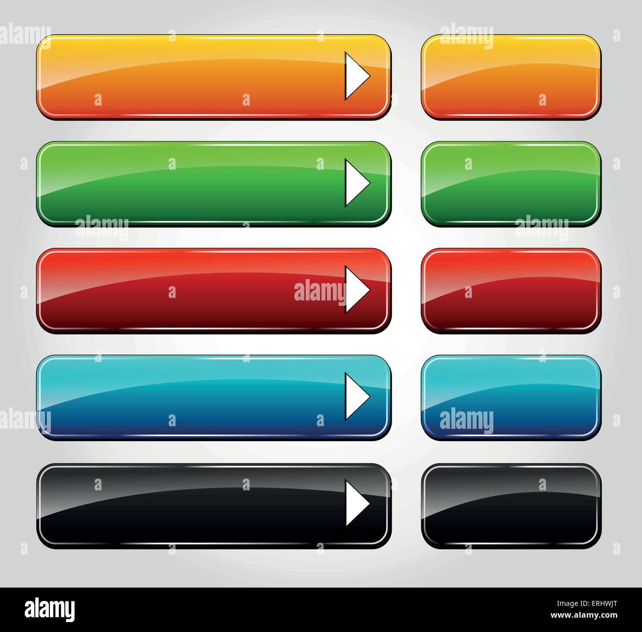 Vectors web buttons set on white background Stock Vector Image & Art ...