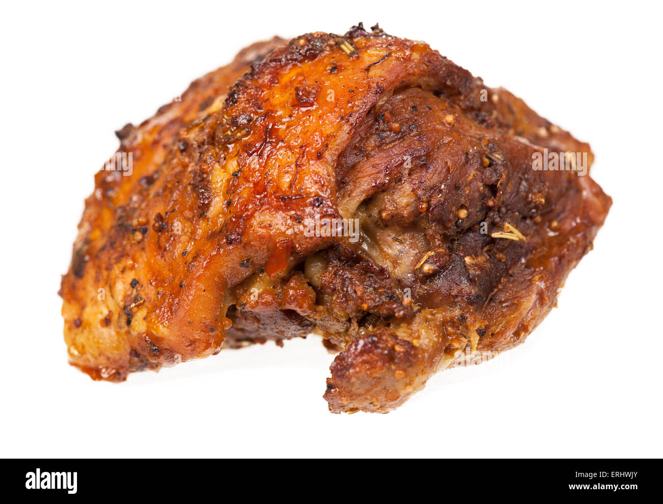 baked meat on white Stock Photo - Alamy