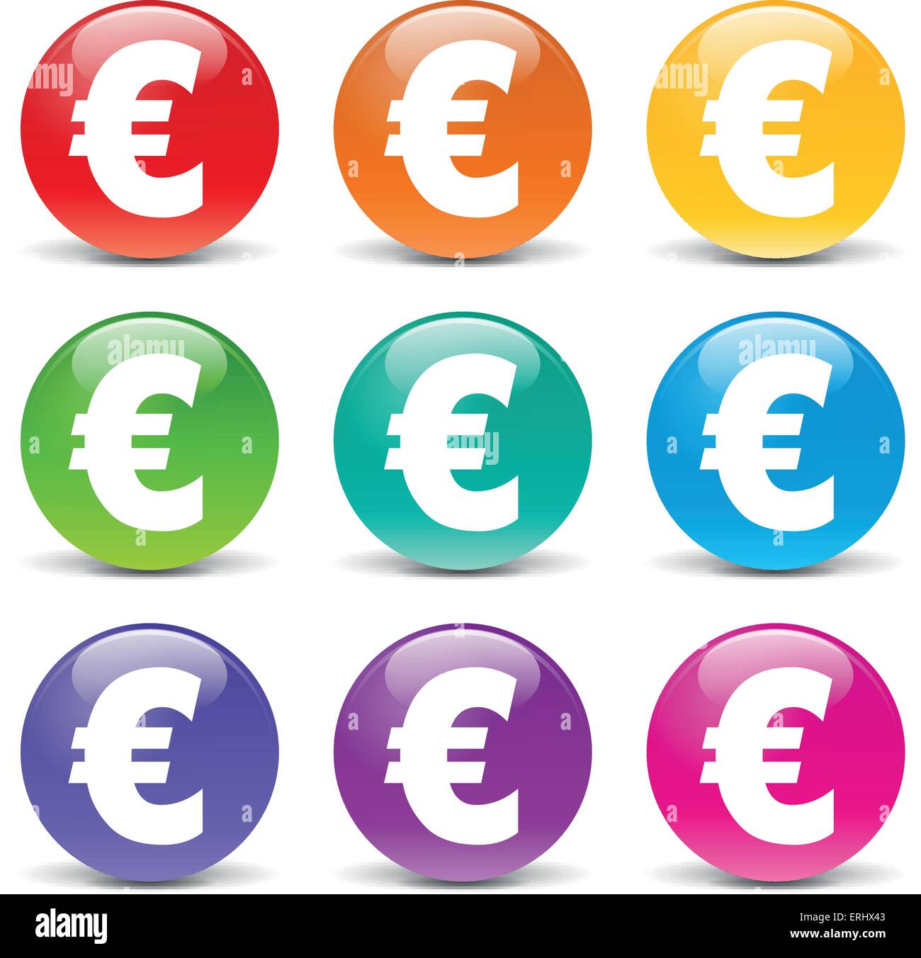 Simple icon vector euros hi-res stock photography and images - Alamy