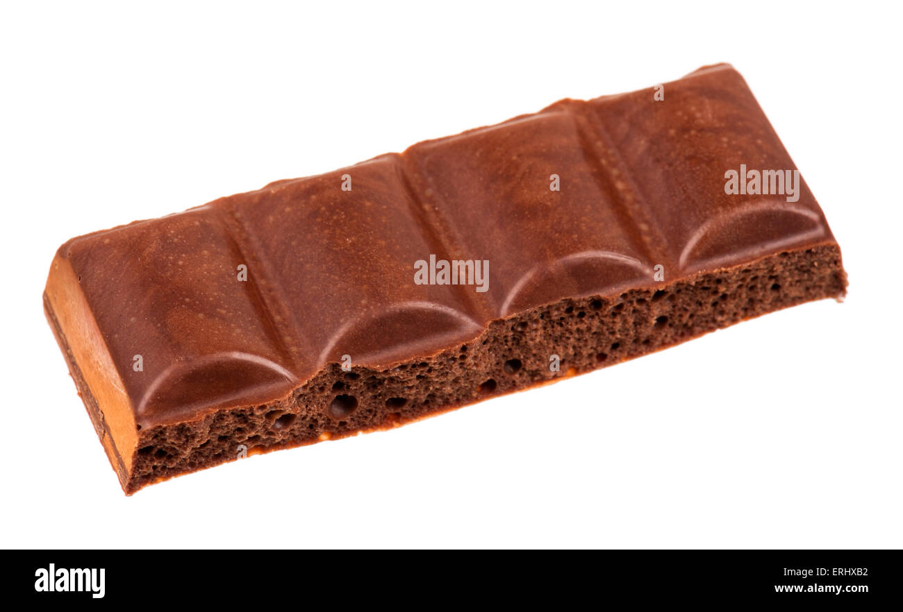 chocolate bar on white Stock Photo - Alamy