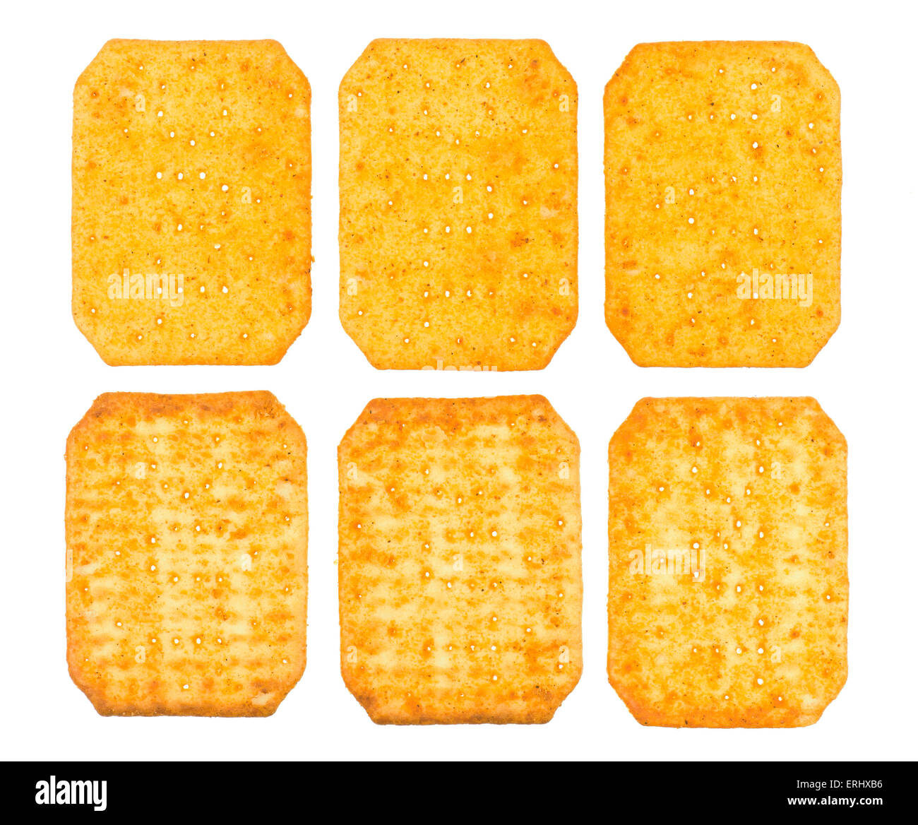 cracker biscuits isolated on white Stock Photo - Alamy
