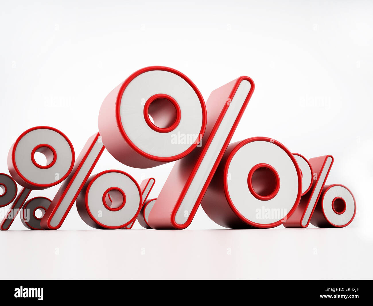 Percentage signs isolated on white background Stock Photo - Alamy
