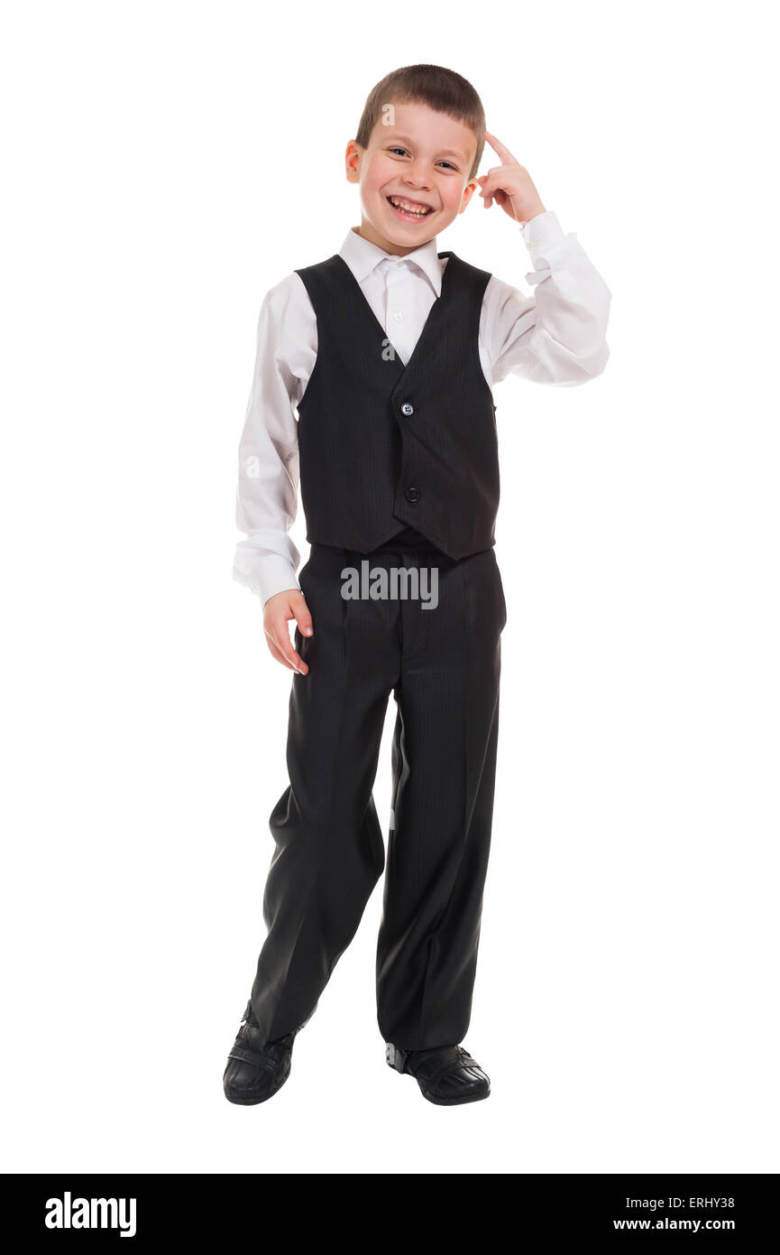boy showing a gesture to think Stock Photo - Alamy