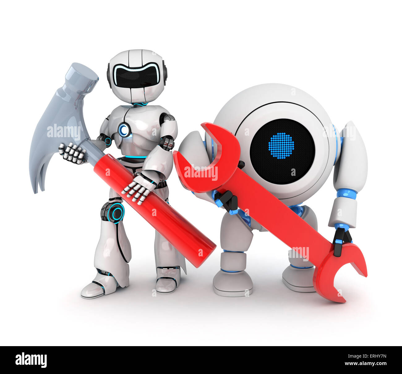 Robot and red key (done in 3d Stock Photo - Alamy Robot and red key (done in 3d Stock Photo - Alamy
