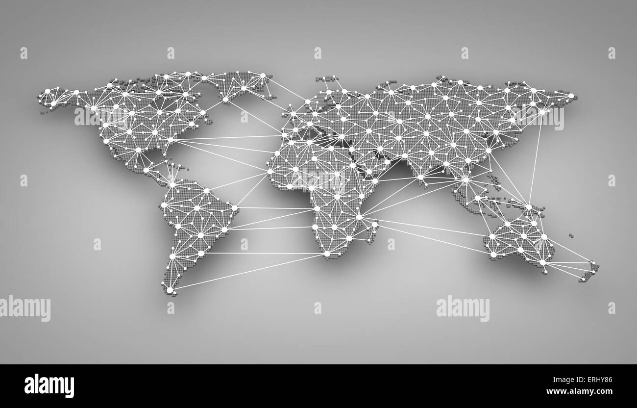 World-wide web on blue background (done in 3d Stock Photo - Alamy