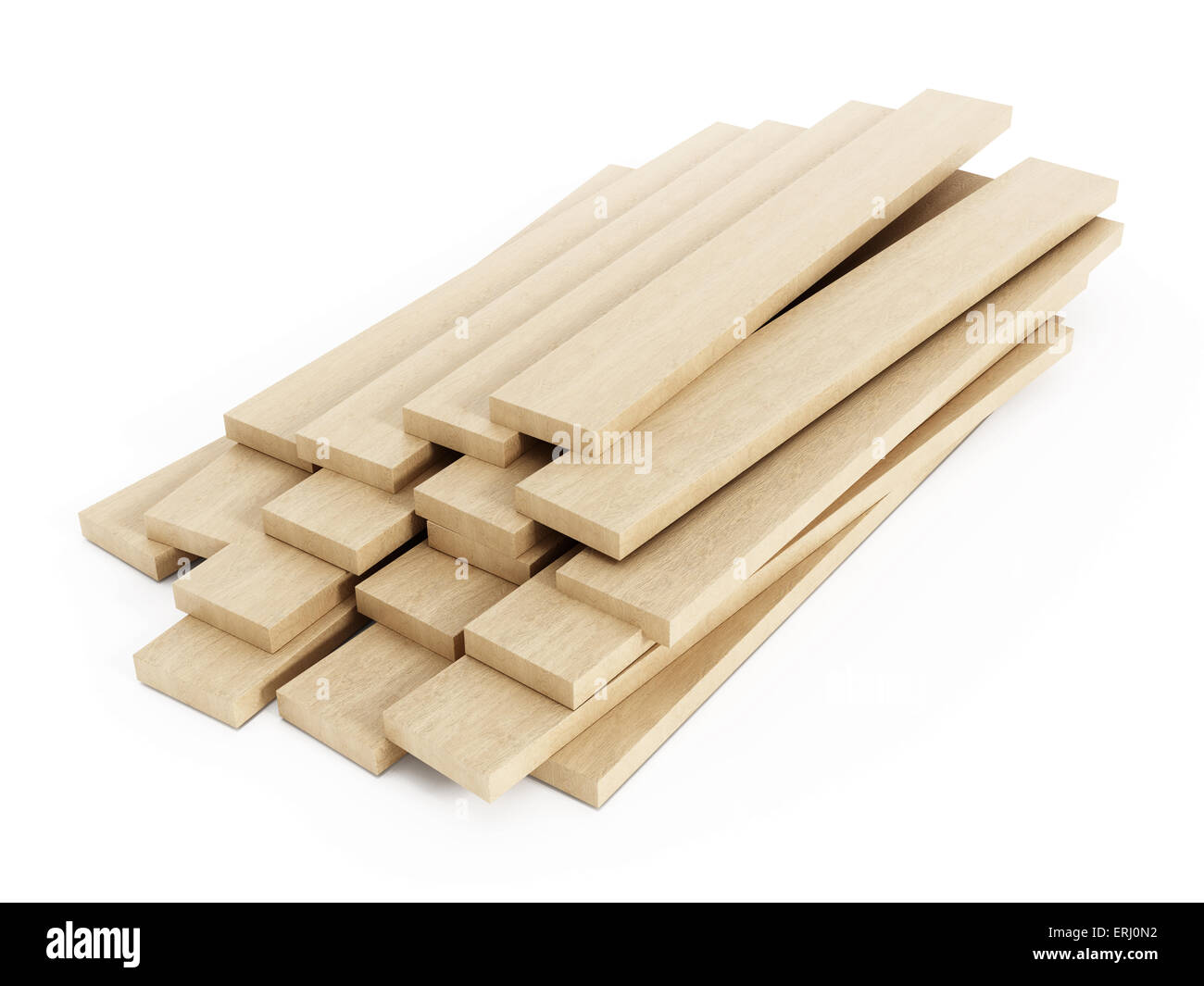 Wood planks isolated on white background Stock Photo - Alamy