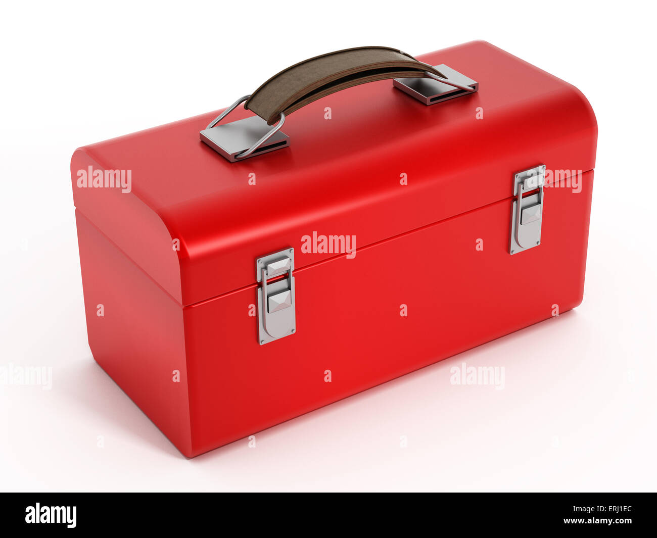Red toolbox isolated on white Stock Photo - Alamy
