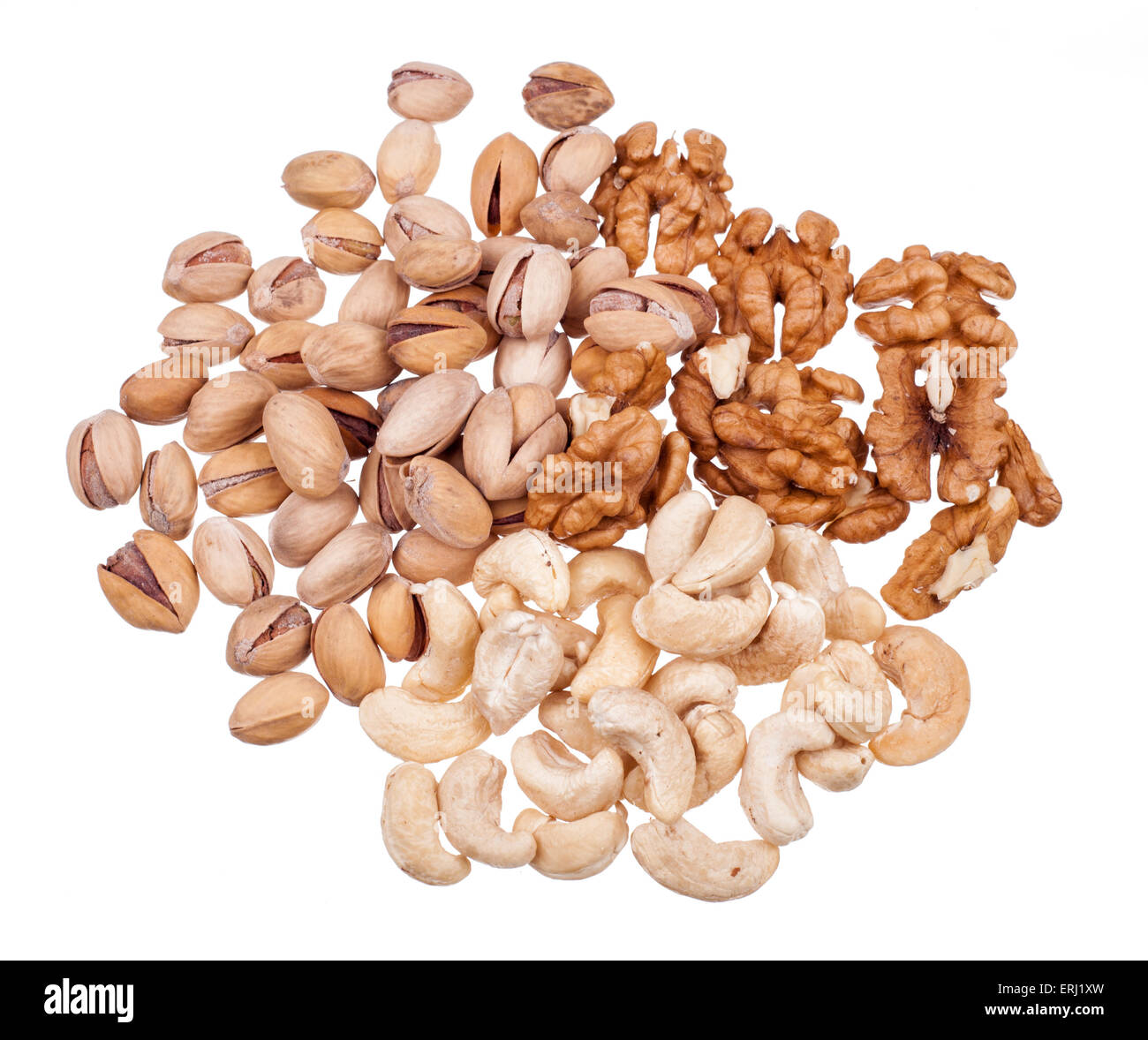 set of nuts isolated Stock Photo - Alamy