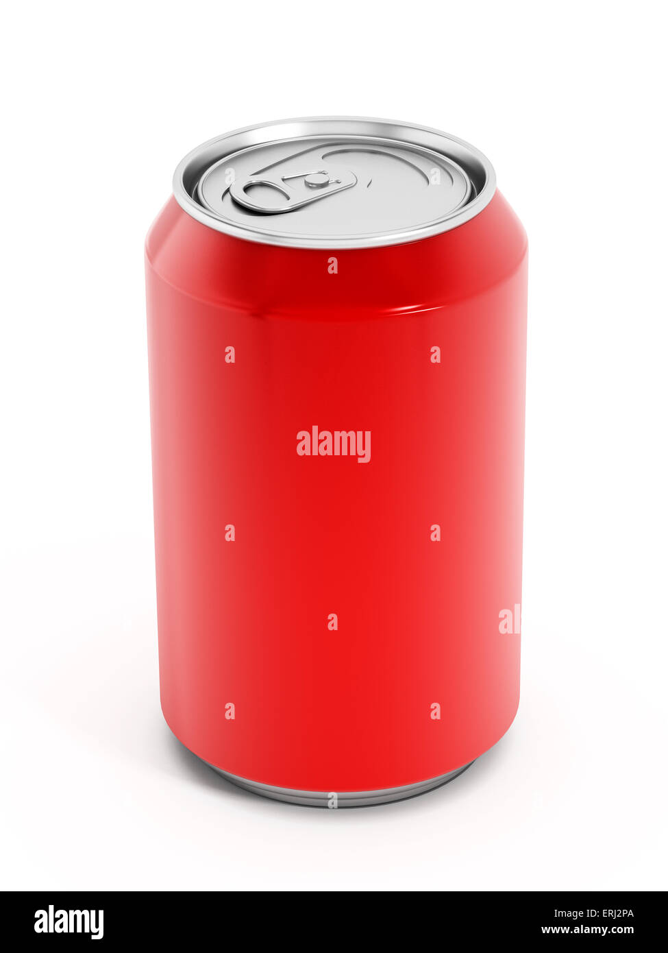 Red soda can isolated on white Stock Photo - Alamy