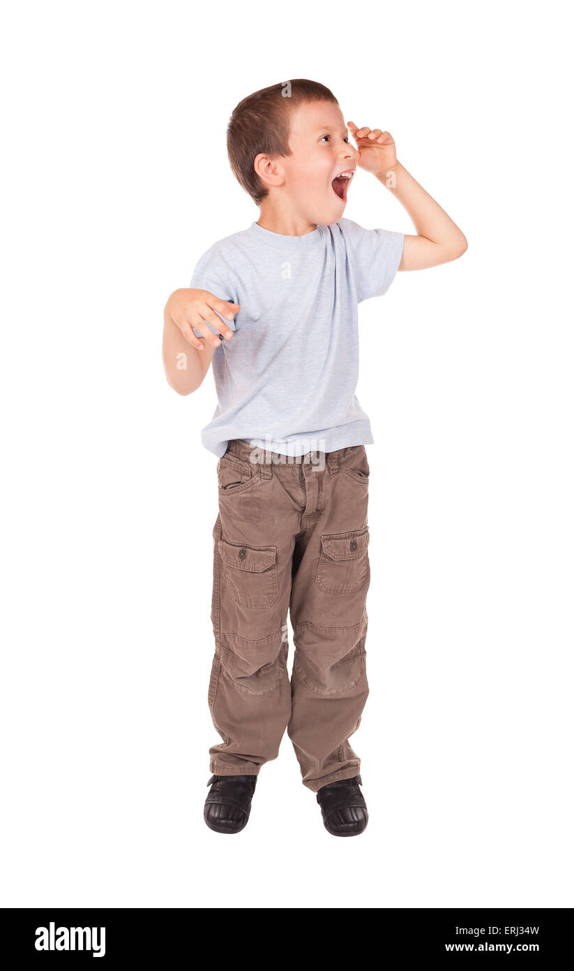 boy screams wow Stock Photo - Alamy