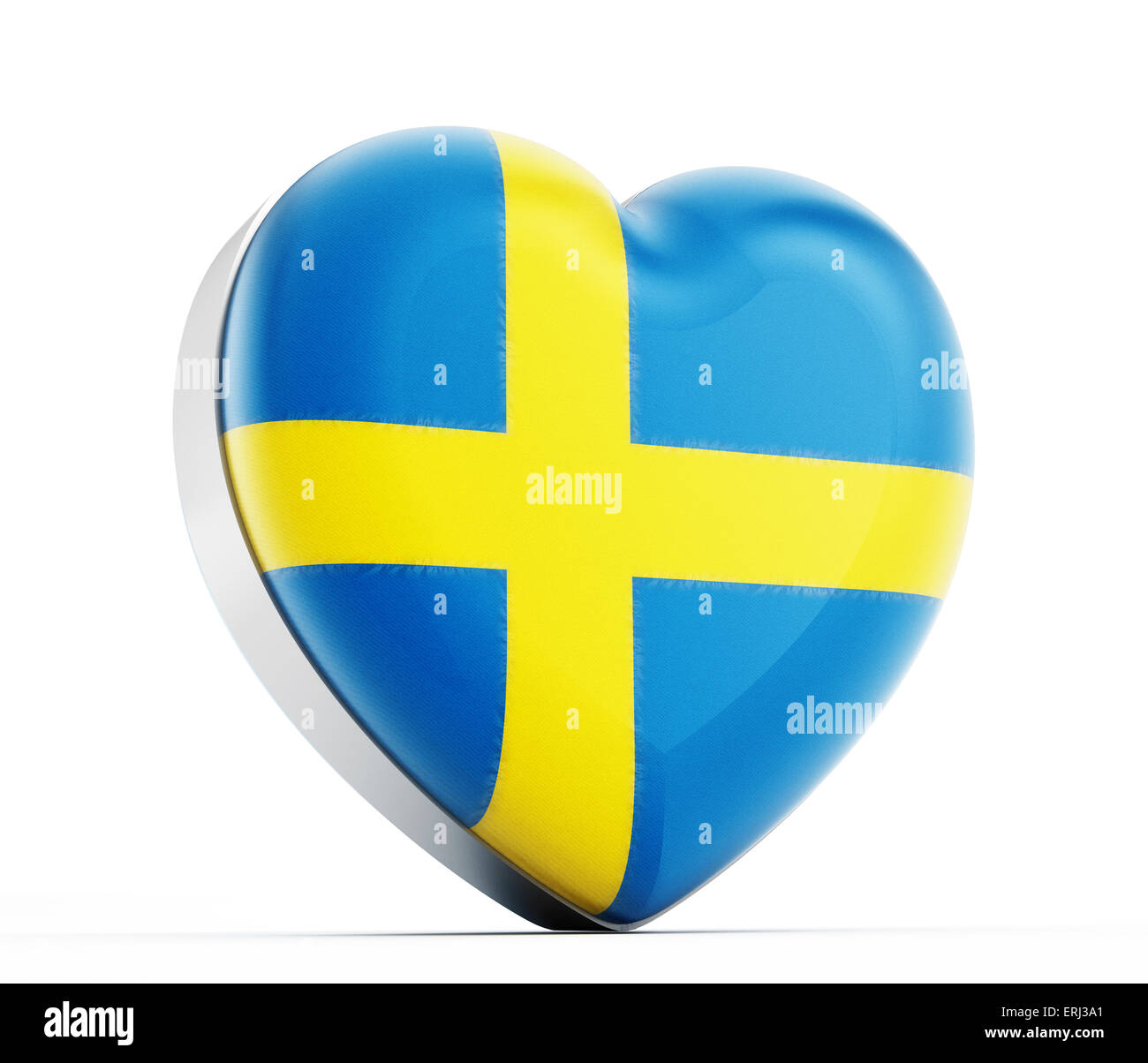 I love Sweden heart shaped Swedish flag Stock Photo - Alamy