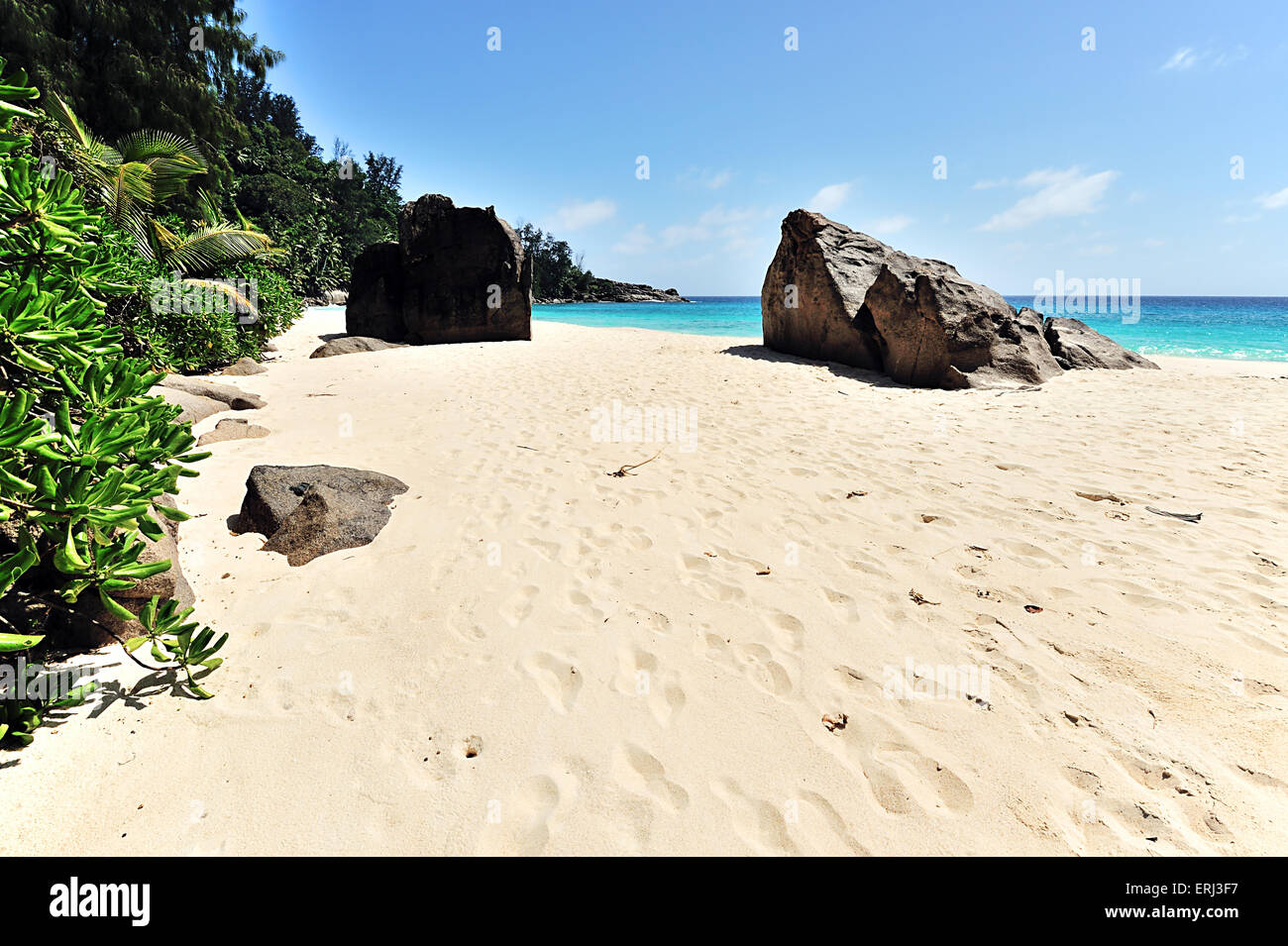 Anse Intendance, Beach on Island Mahe, Seychelles Stock Photo - Alamy