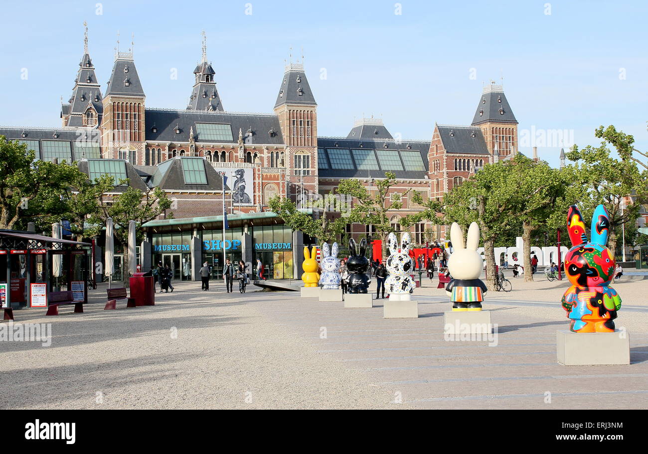Nijntje Art Parade Celebrating 60 Years of Miffy at Museumplein square ...