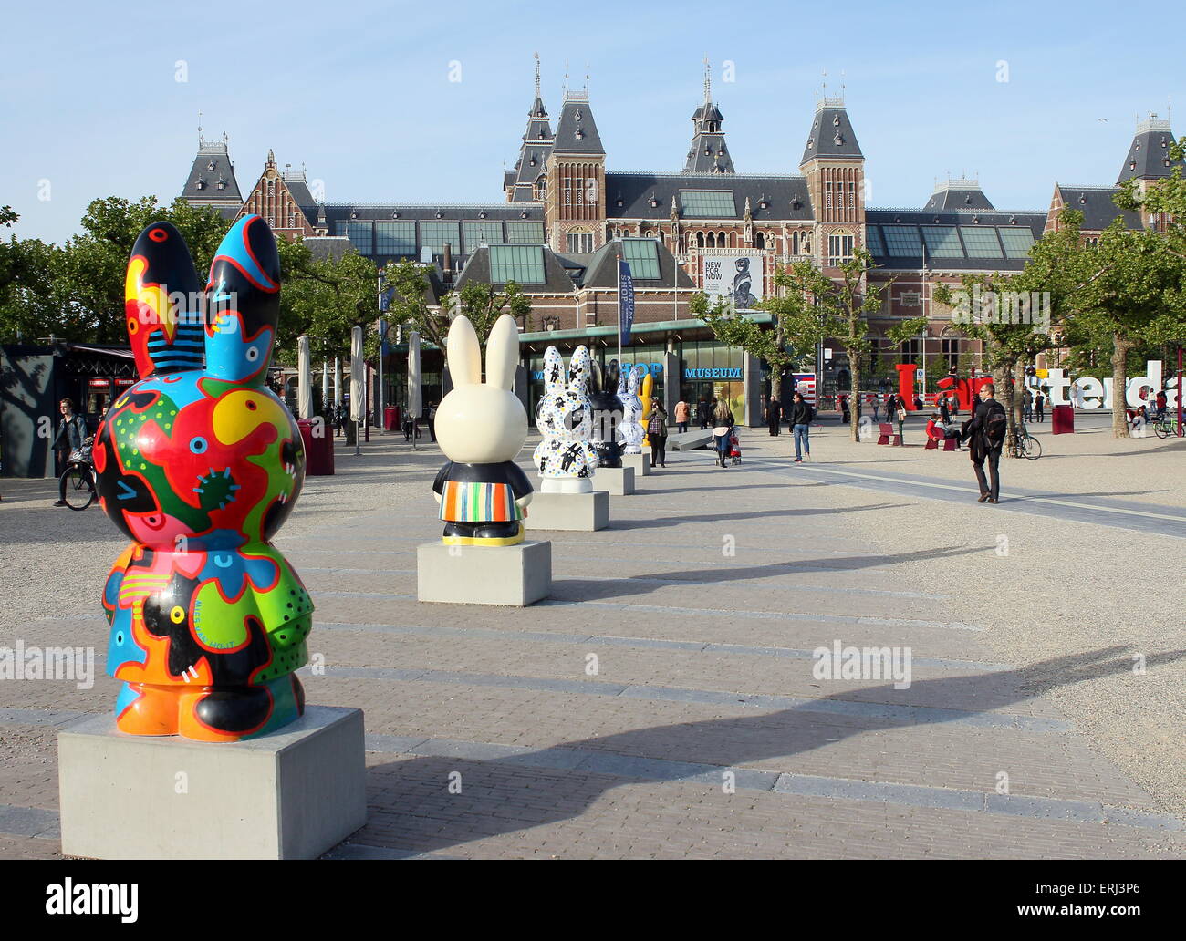 Nijntje Art Parade Celebrating 60 Years of Miffy at Museumplein square ...