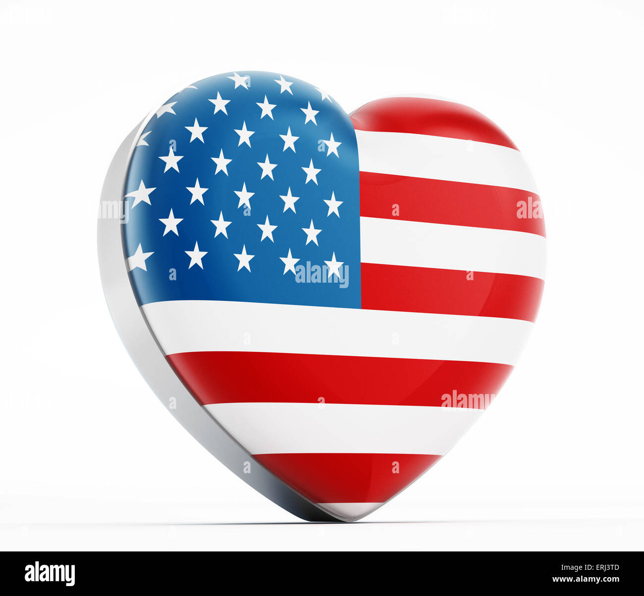 Usa heart flag on Cut Out Stock Images & Pictures - Alamy
