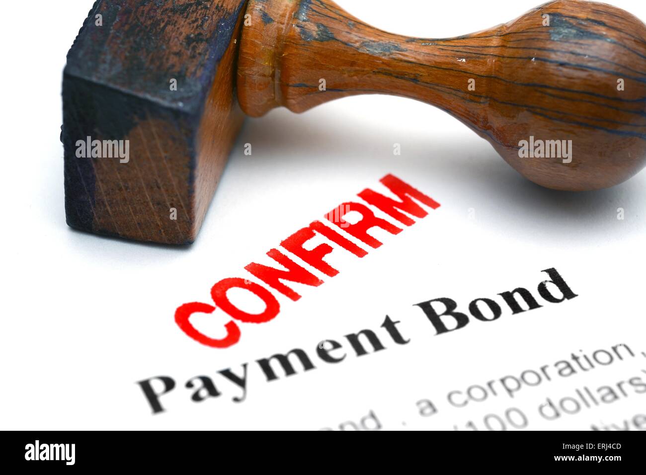Payment bond - confirm Stock Photo - Alamy