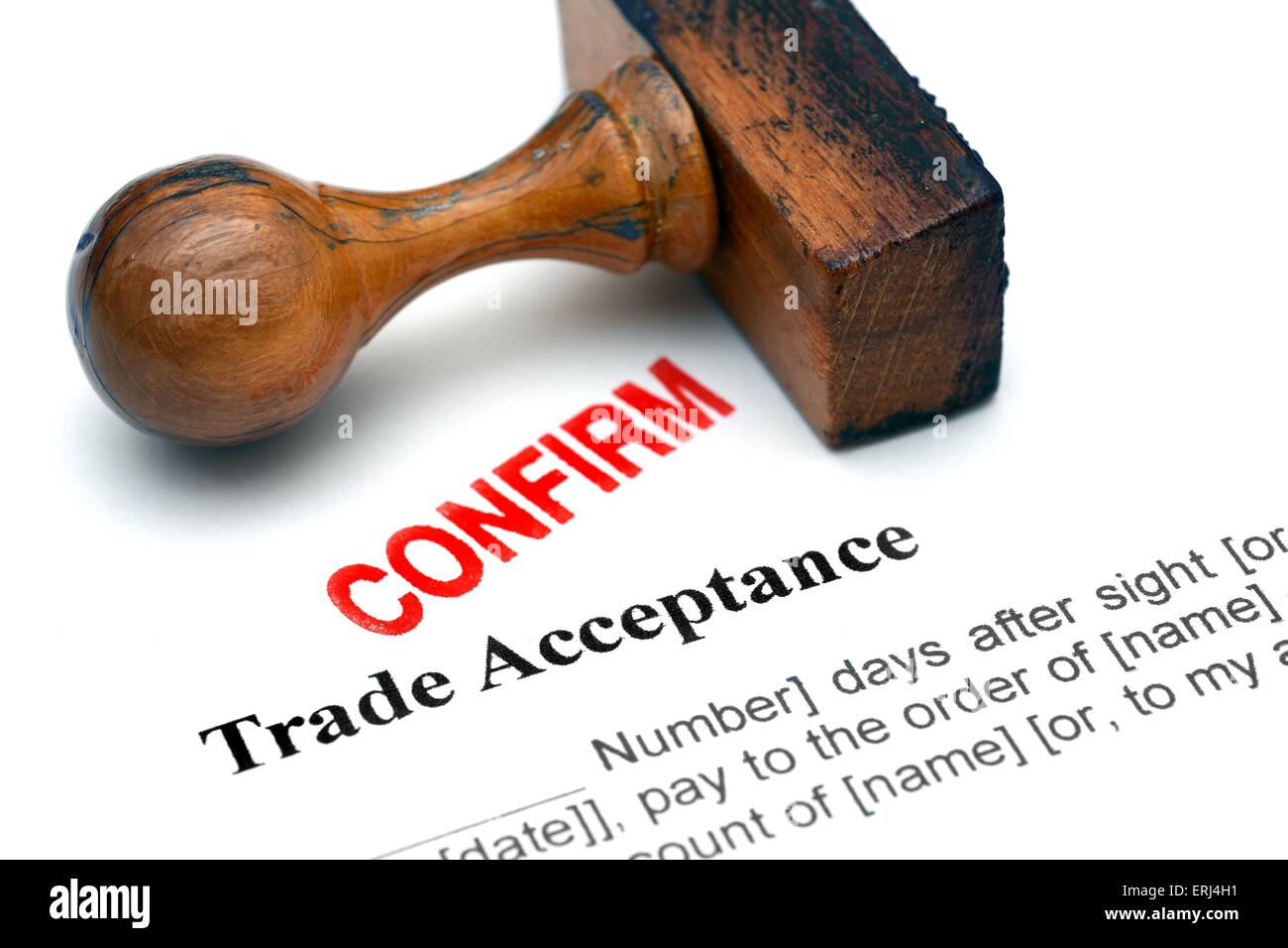 trade form - confirm Stock Photo - Alamy